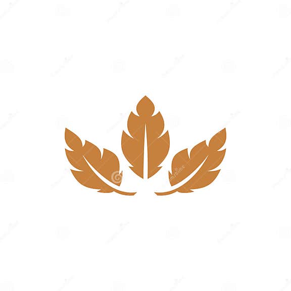 Brown Nature Leaf Group Logo Design Stock Vector - Illustration of logo ...