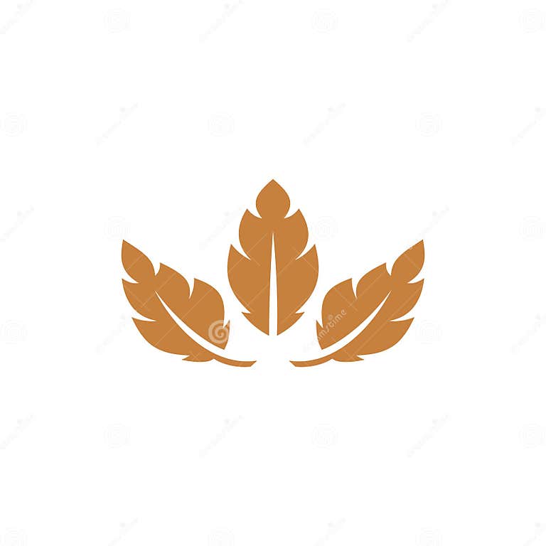 Brown Nature Leaf Group Logo Design Stock Vector - Illustration of logo ...