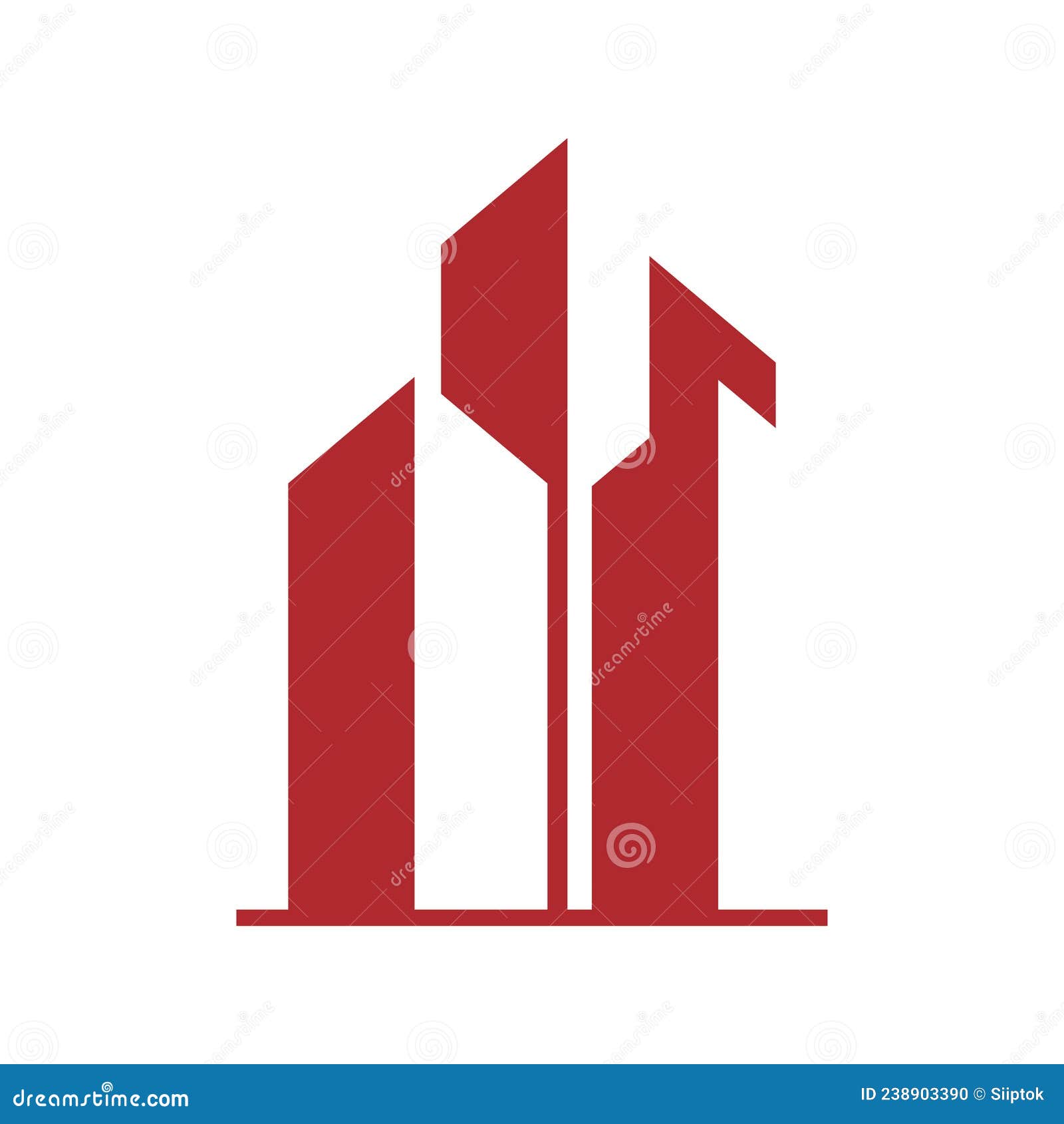Red Tower Building Logo Design Stock Vector - Illustration of company ...