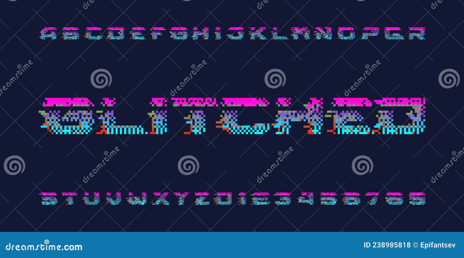 Distorted Game Over Sign On Black Backdrop. Glitch Text On Old Video ...