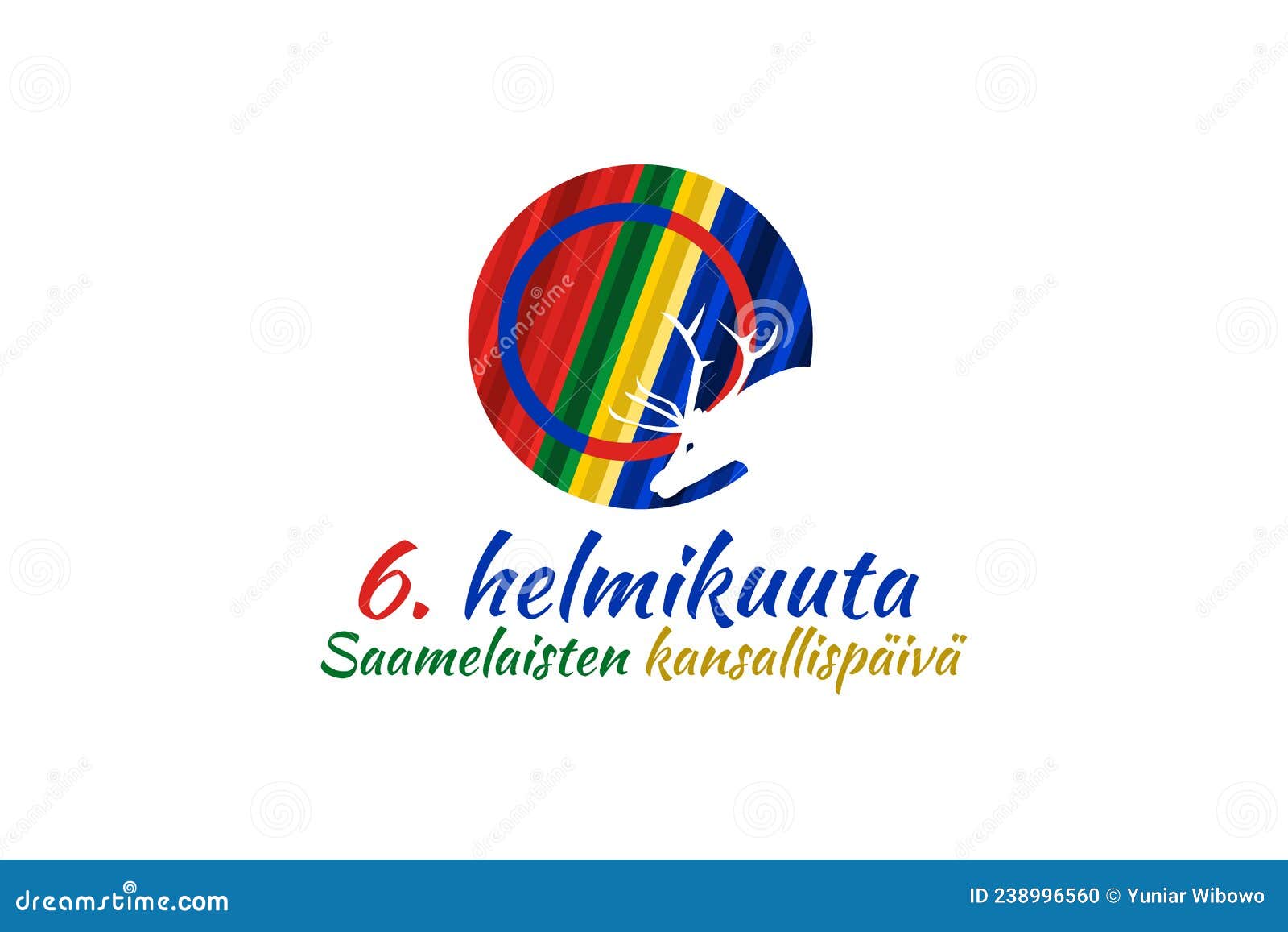 Translation: February 6, National Day of Sami. Vector Illustration ...