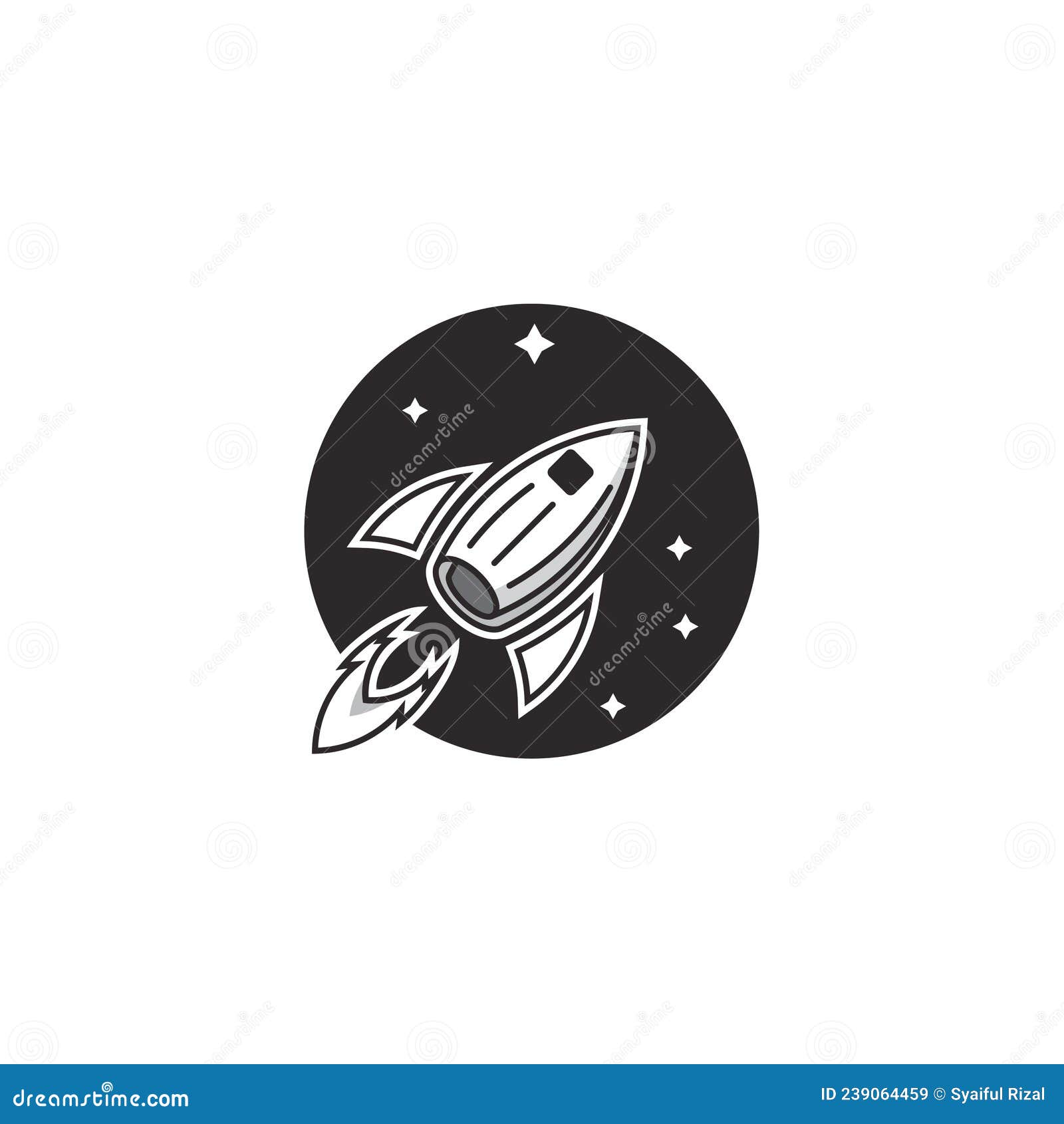 Space News Logo Concept, Illustration Design Stock Vector ...