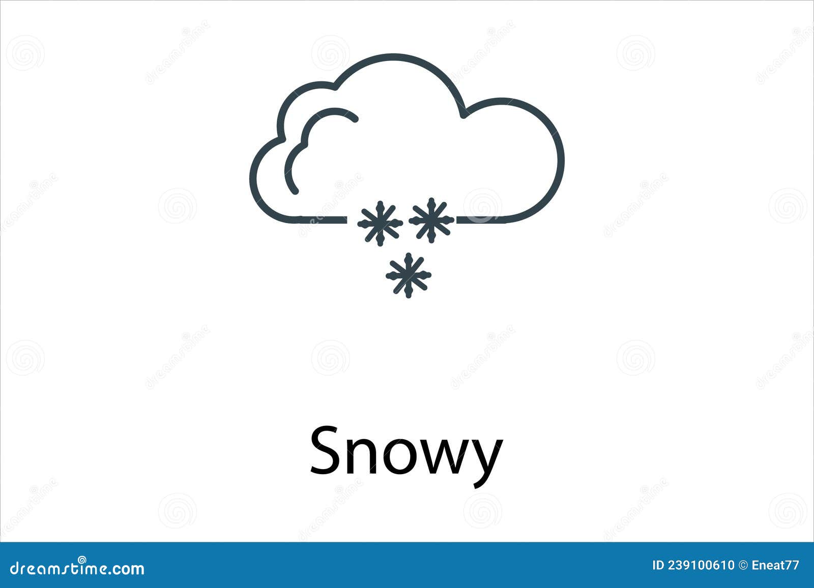 Snowy Icon. Trendy Snowy Logo Concept On White Background From W ...