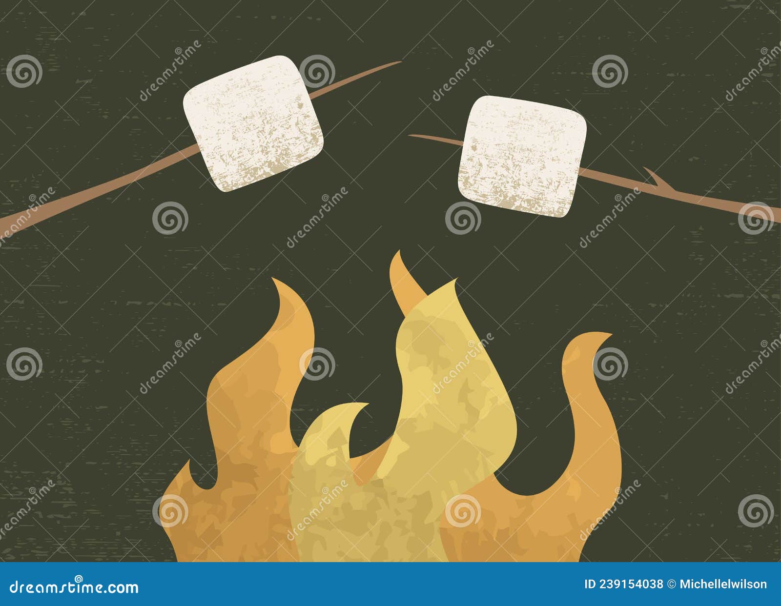 Fire Over Smores Stock Illustrations – 2 Fire Over Smores Stock ...