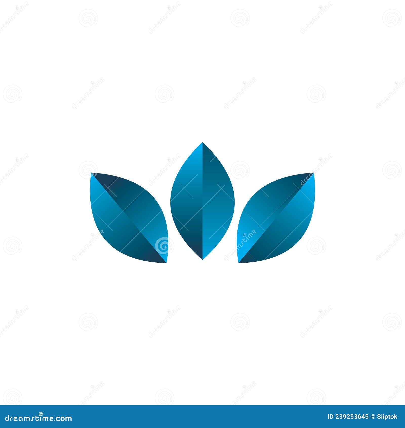 Blue Color Leaf Group Logo Design Stock Vector - Illustration of ...