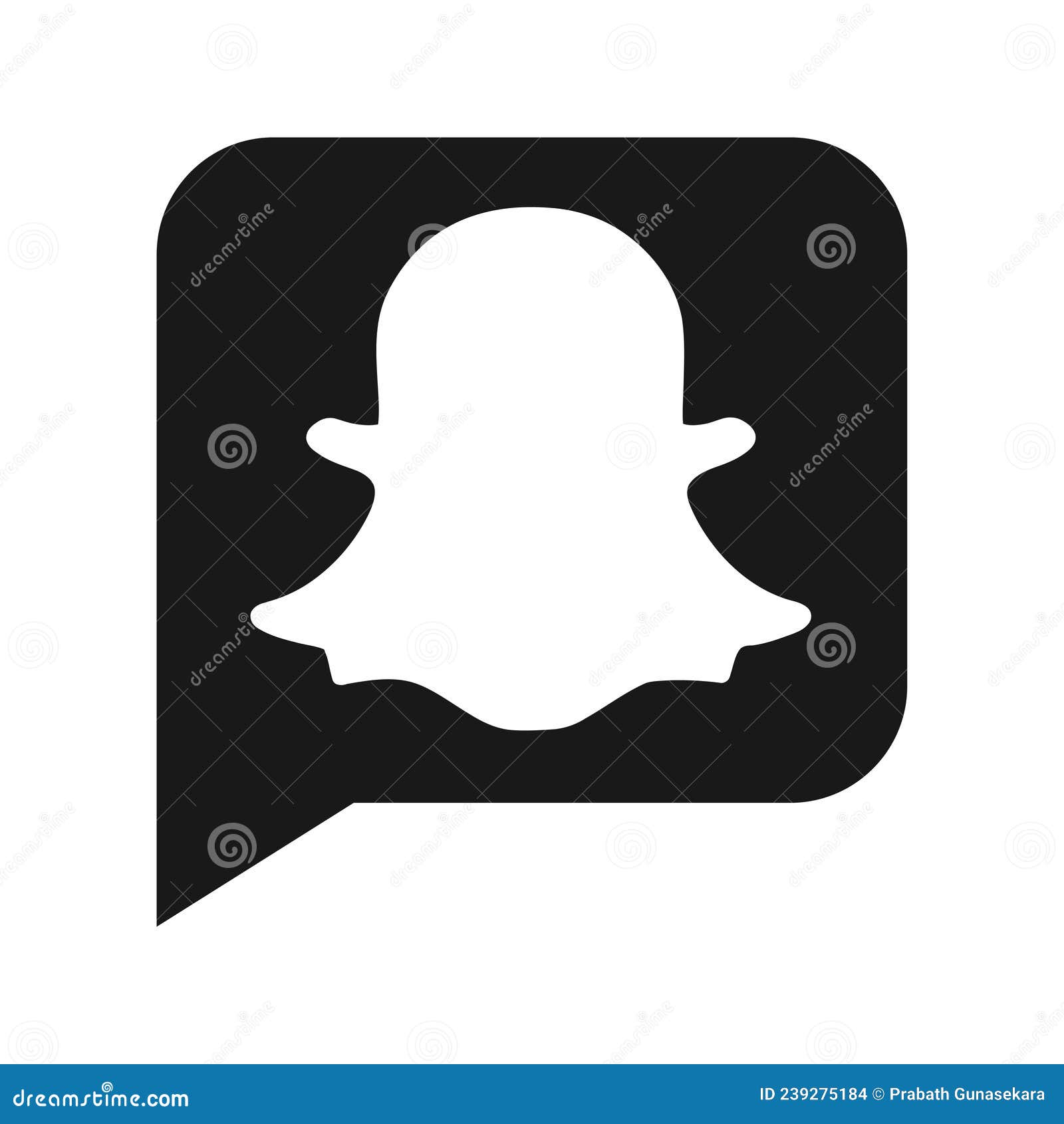 Colored Snapchat Logo Icon Vector Illustration | CartoonDealer.com ...