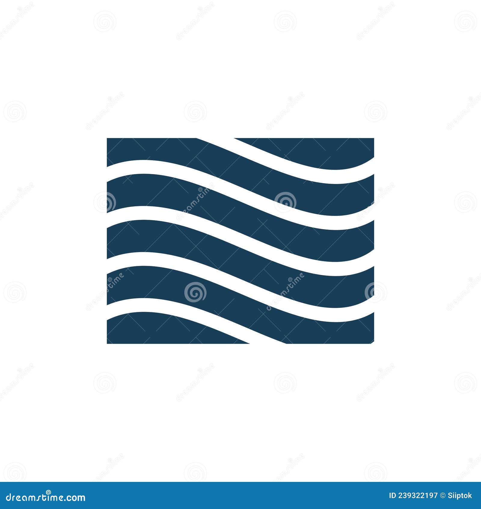 Square Wave Color Line Logo Design Stock Vector - Illustration of ...