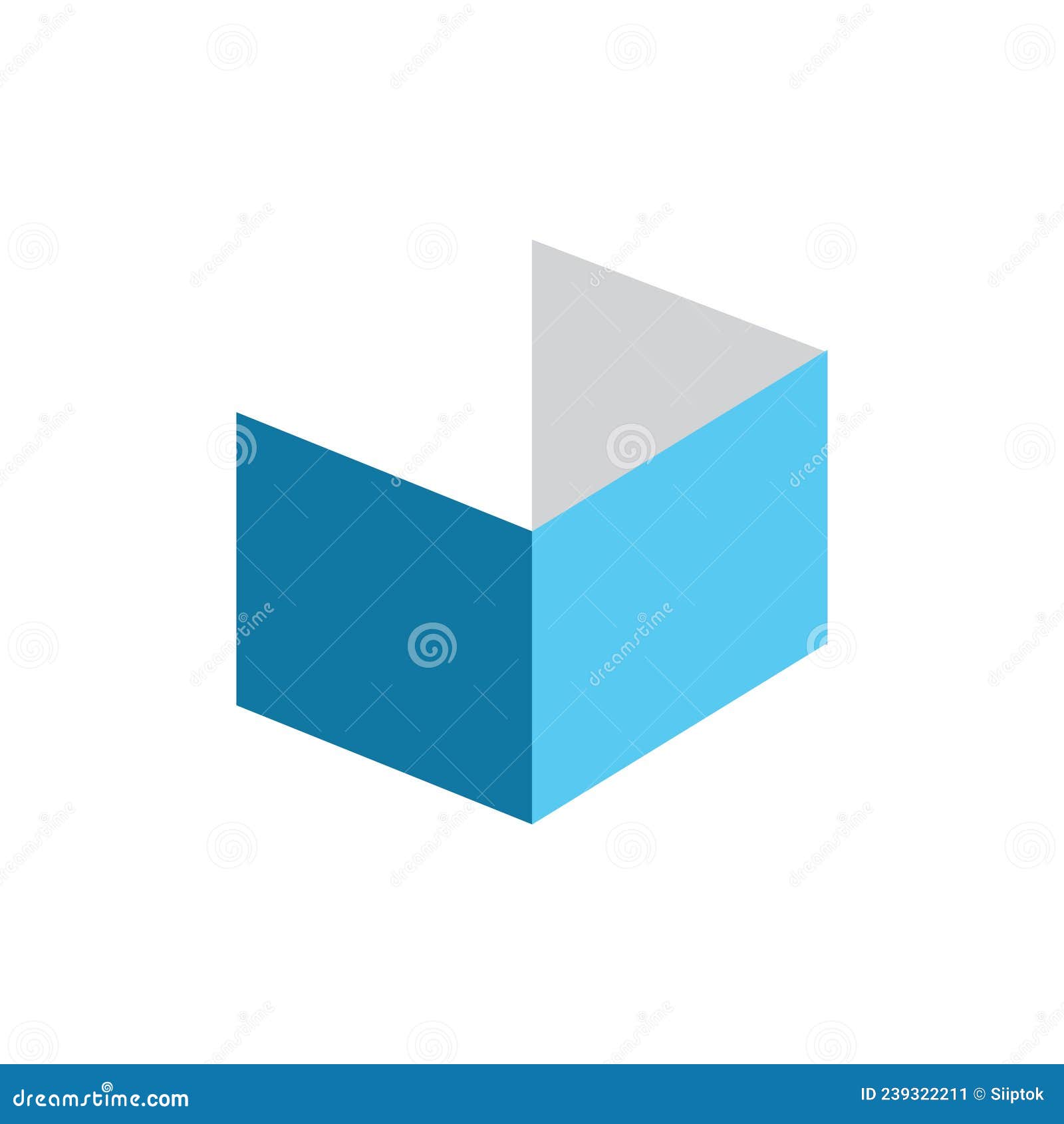 Cube 3d Color Shape Logo Design Stock Vector - Illustration of modern ...