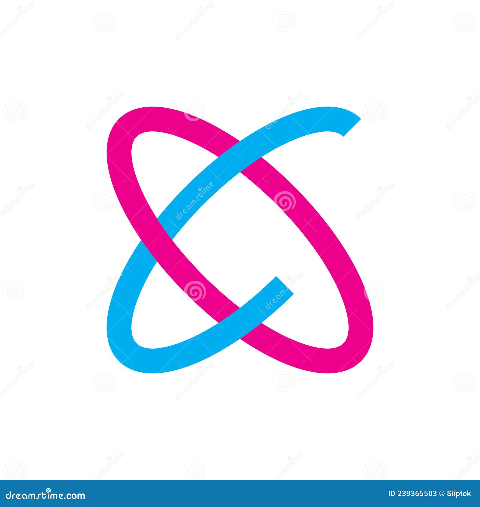 Ellips X Shape Color Chain Shape Logo Design Stock Vector ...