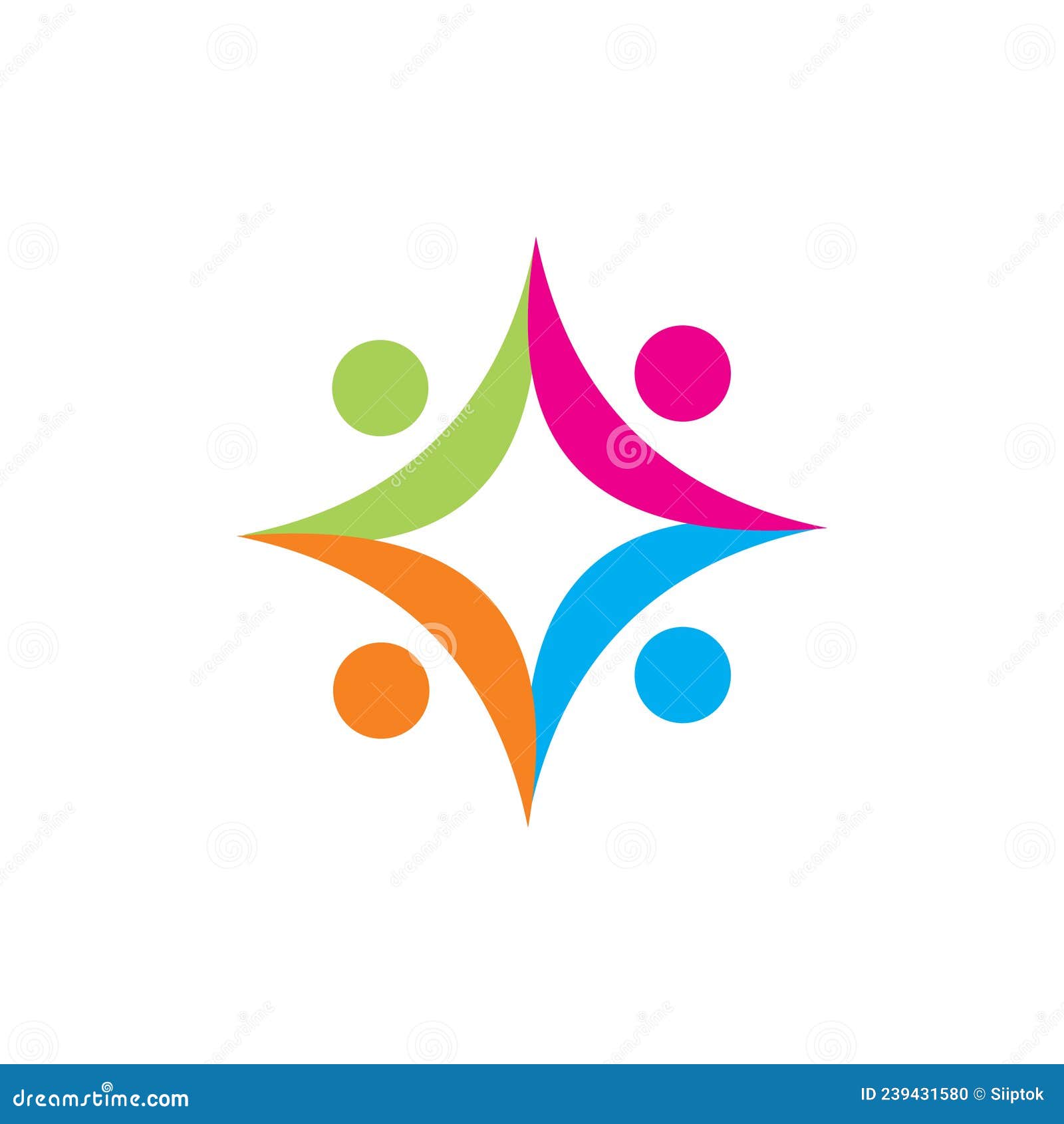 People Star Community Group Logo Design Stock Vector - Illustration of ...