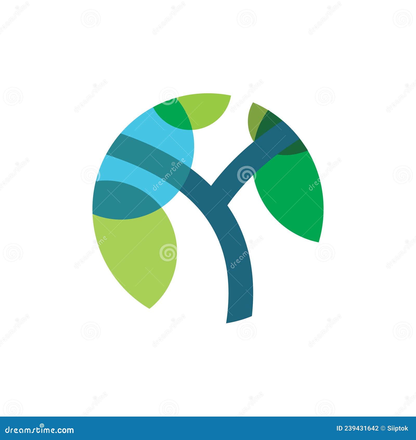 Circle Full Color Nature Bubble Tree Leaf Logo Design Stock Vector ...