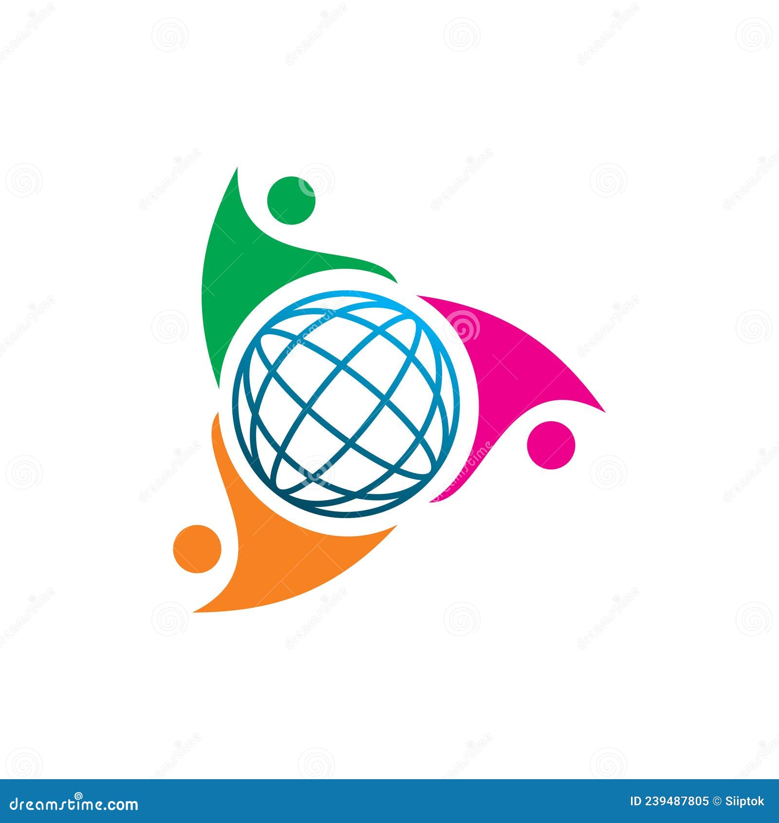 Unite Logo Template. Abstract Group Of People Are Holding Their Hands ...