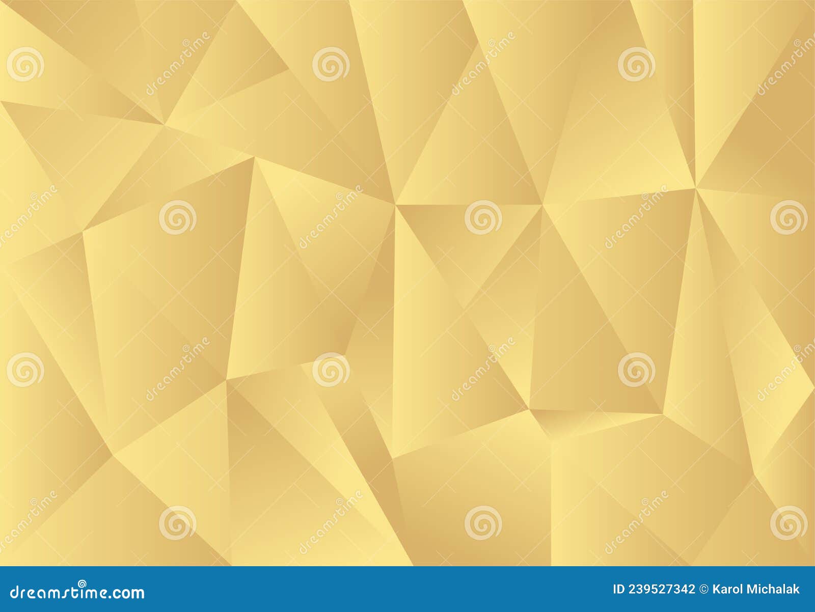 Illustration, Geometric Background, Shades of Gold. Abstract Background ...