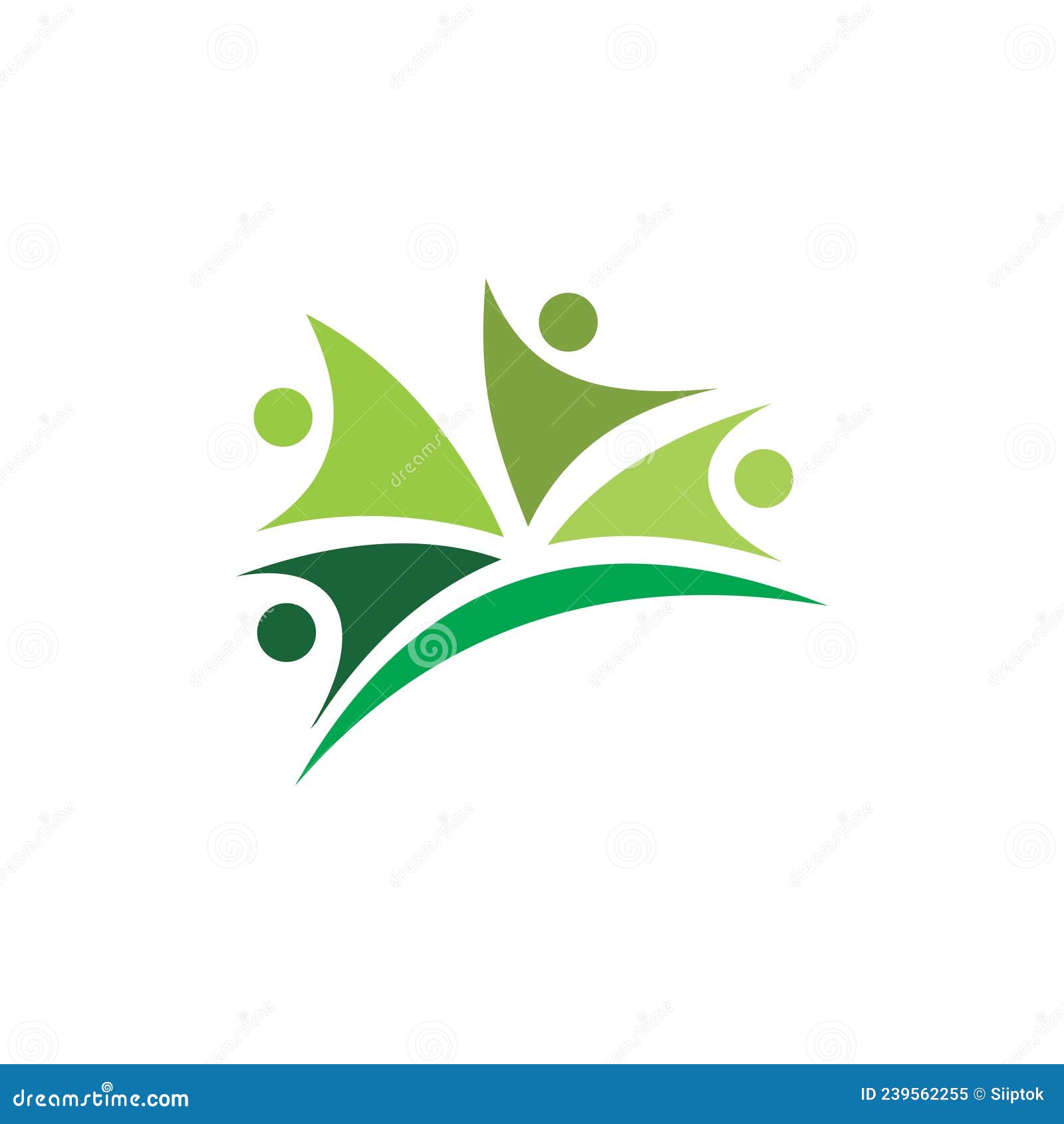 Green Eco People Community Logo Design Stock Vector - Illustration of ...
