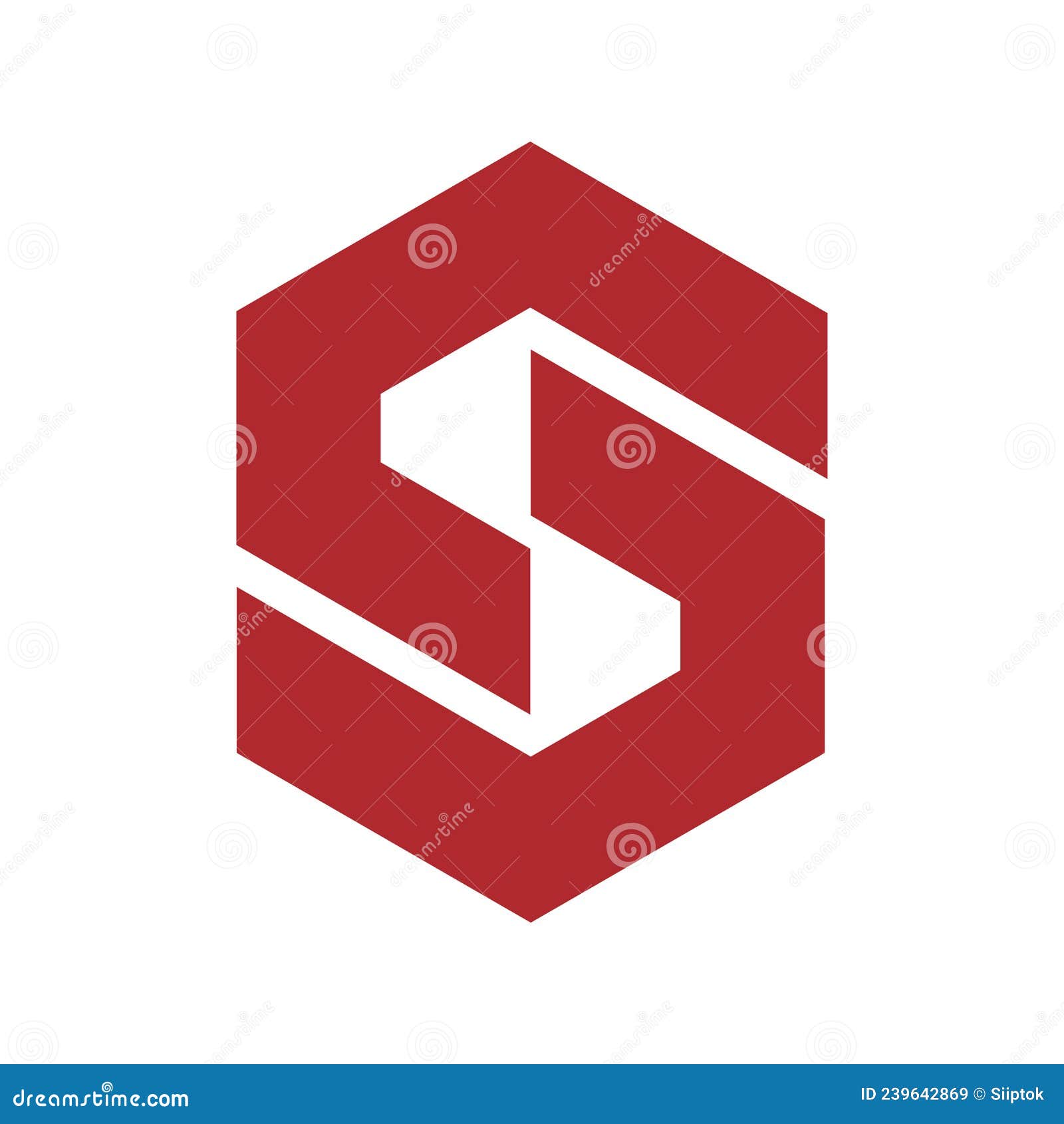 Hexagon Initial S Letter Logo Design Stock Vector - Illustration of ...