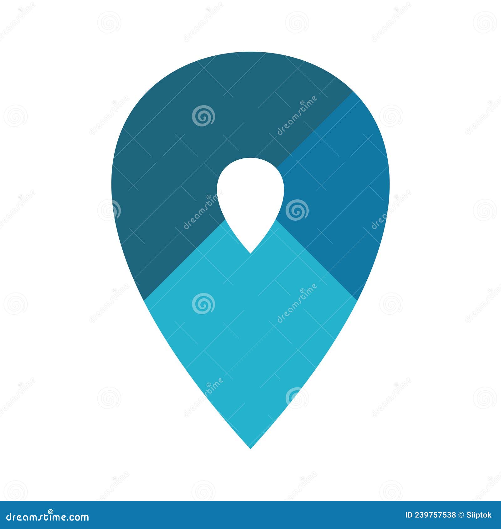 Blue Point Pin Map Location Logo Design Stock Vector - Illustration of ...