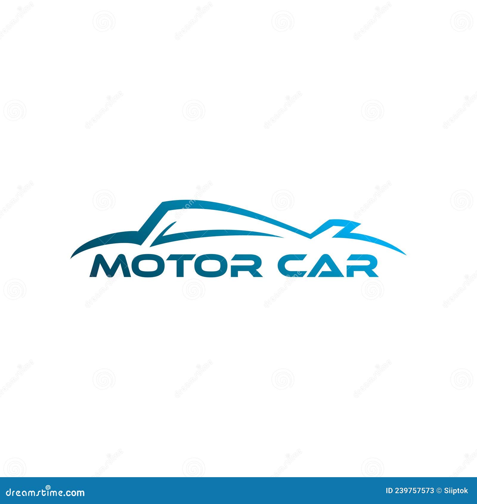 Motor Car Color Line Logo Design Stock Vector - Illustration of design ...
