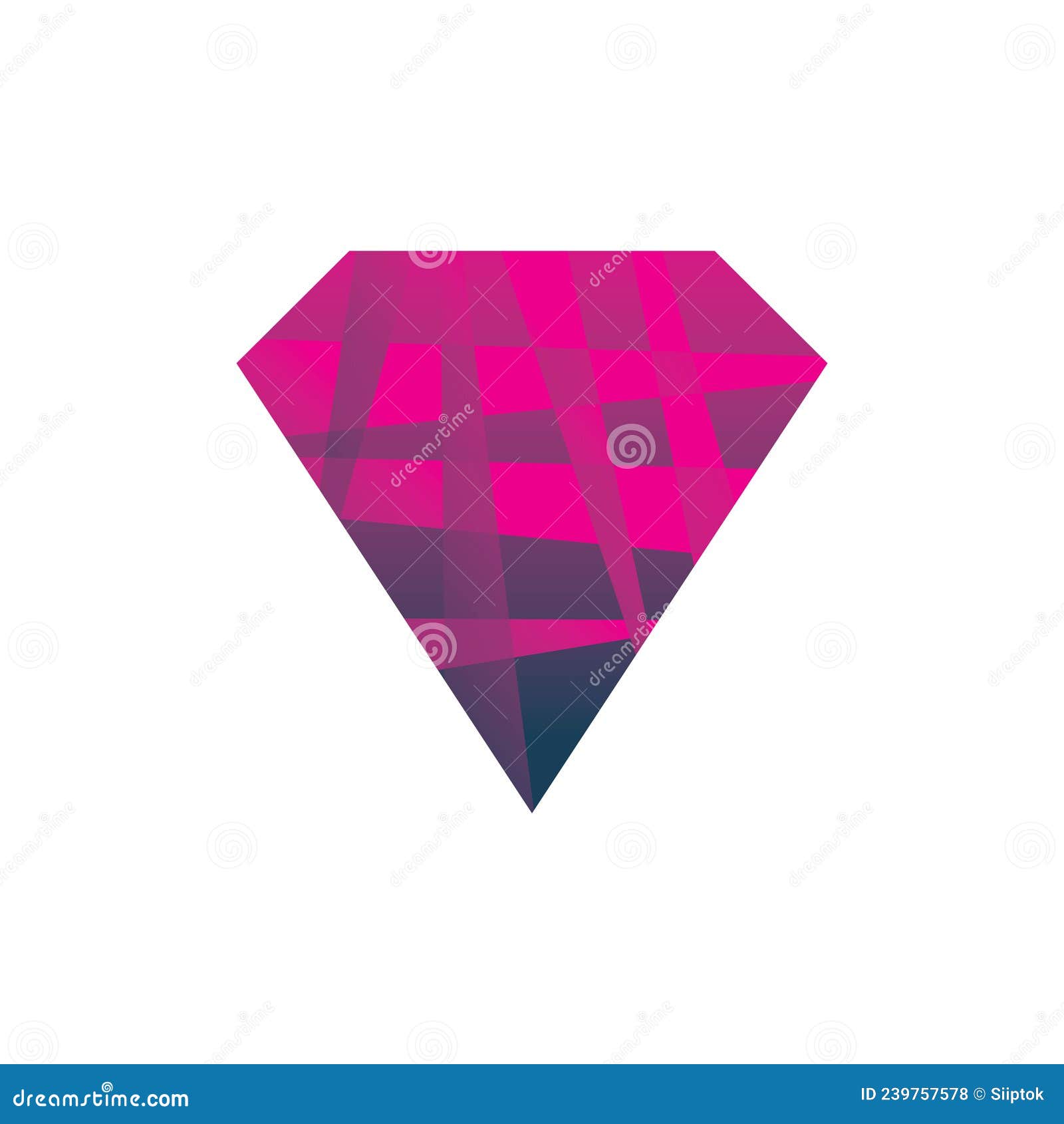 Full Color Diamond Shape Logo Design Stock Vector - Illustration of ...