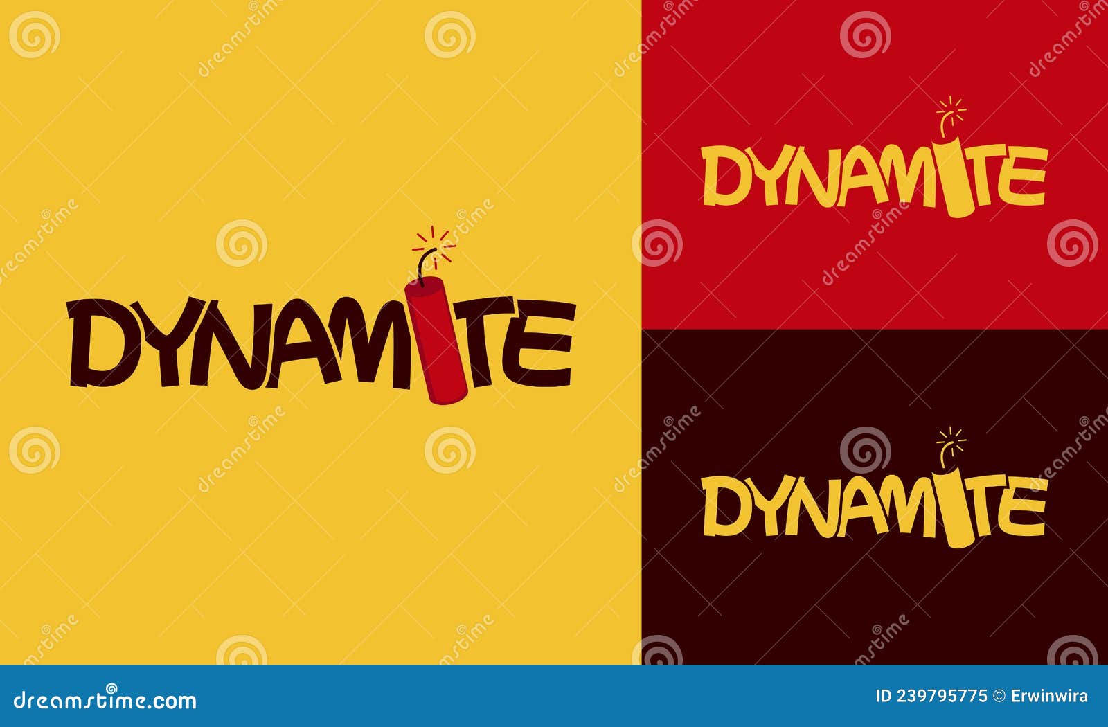 Illustration Vector Graphic of Dynamite Logo Design Template. Stock ...