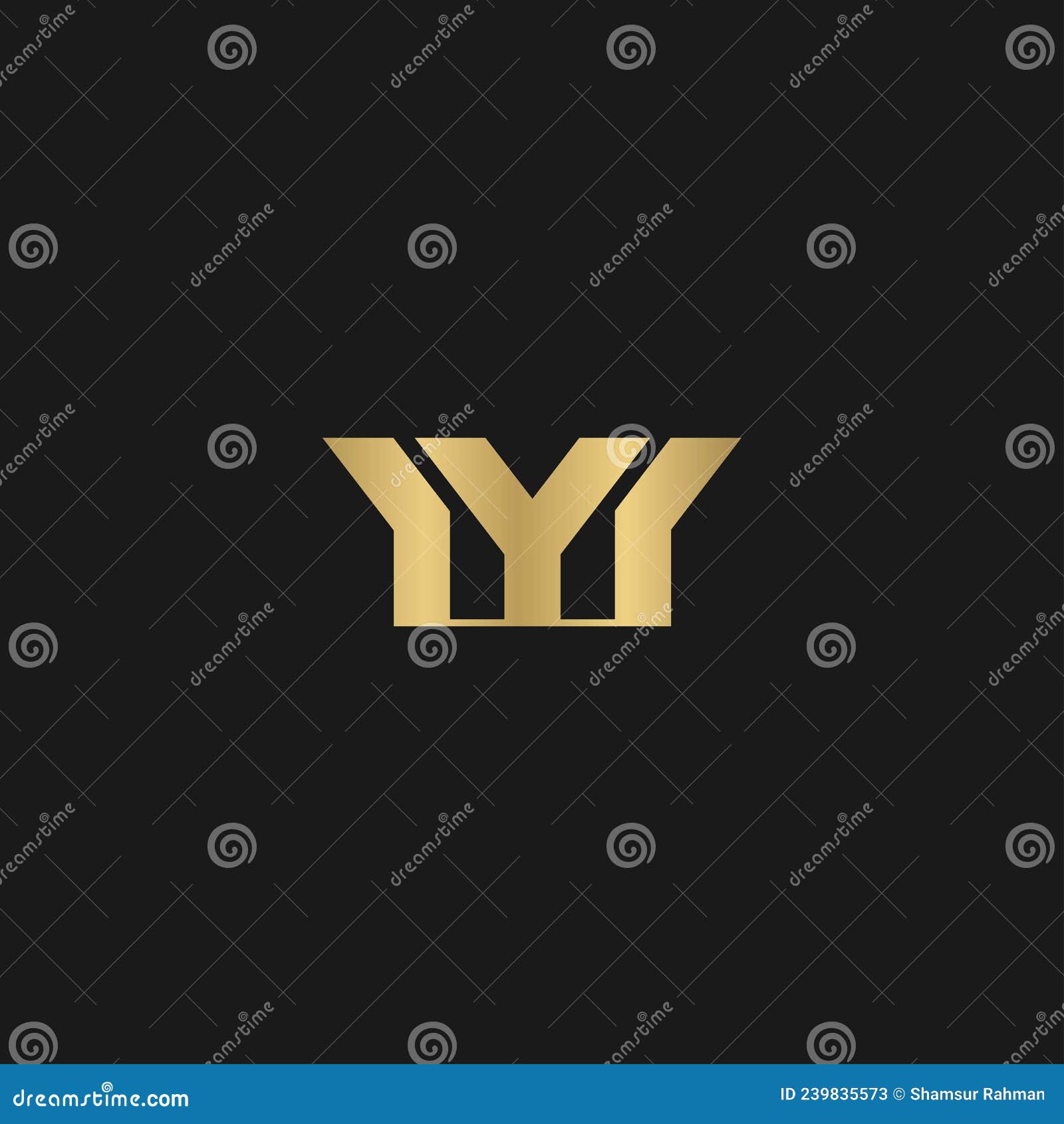 Alphabet Initials Logo WY, YW, W and Y Stock Vector - Illustration of ...