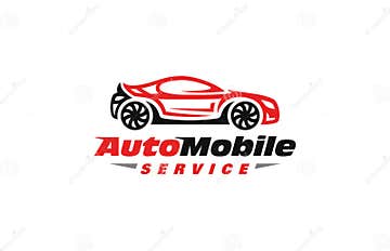 Automobile Car Service Logo Workshop Design Stock Vector - Illustration ...
