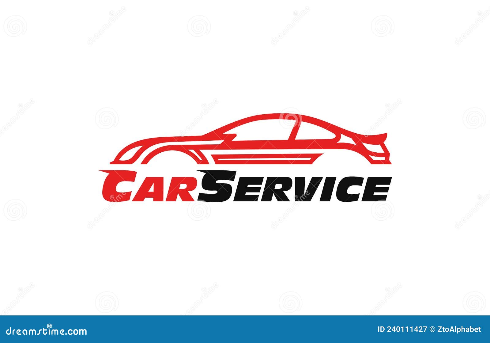 Automobile Car Service Logo Workshop Design Stock Vector - Illustration ...