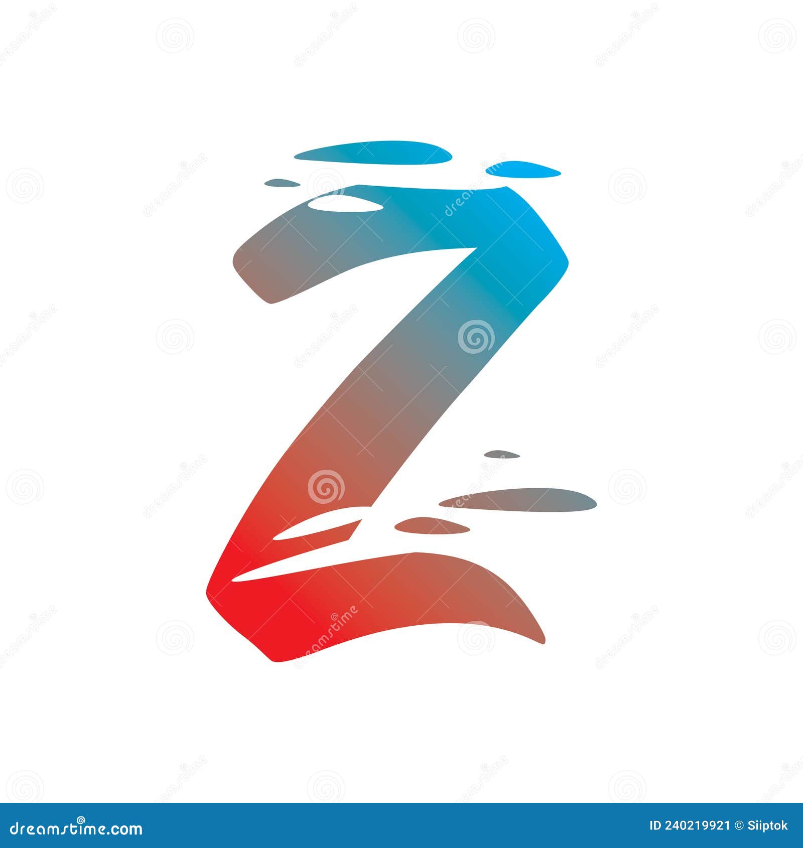Motion Initial Z Letter Color Shape Logo Design Stock Vector ...
