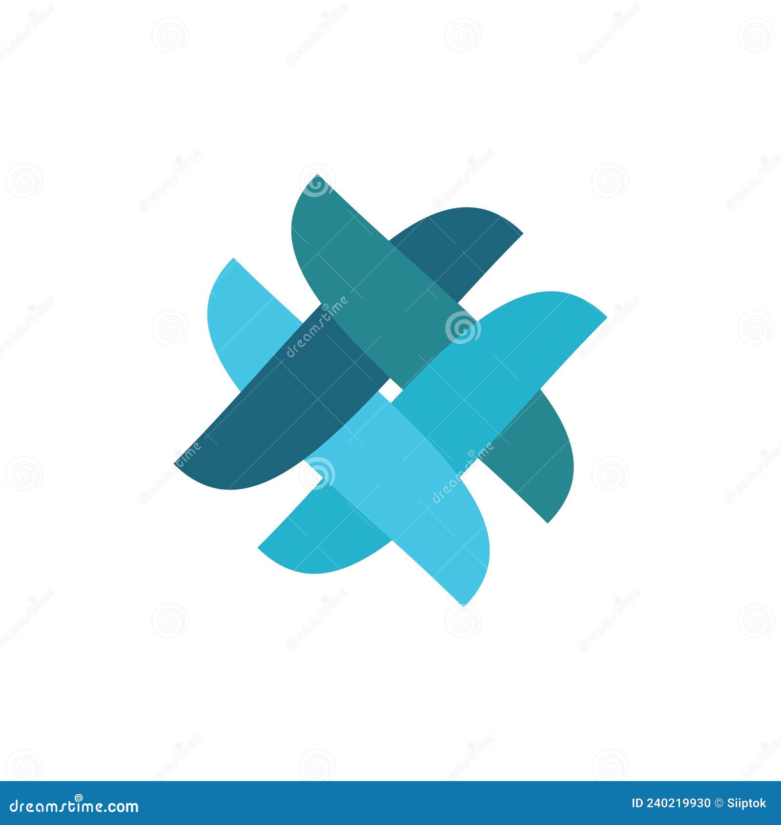 Blue Fence Color Shape Hashtag Logo Design Stock Vector - Illustration ...