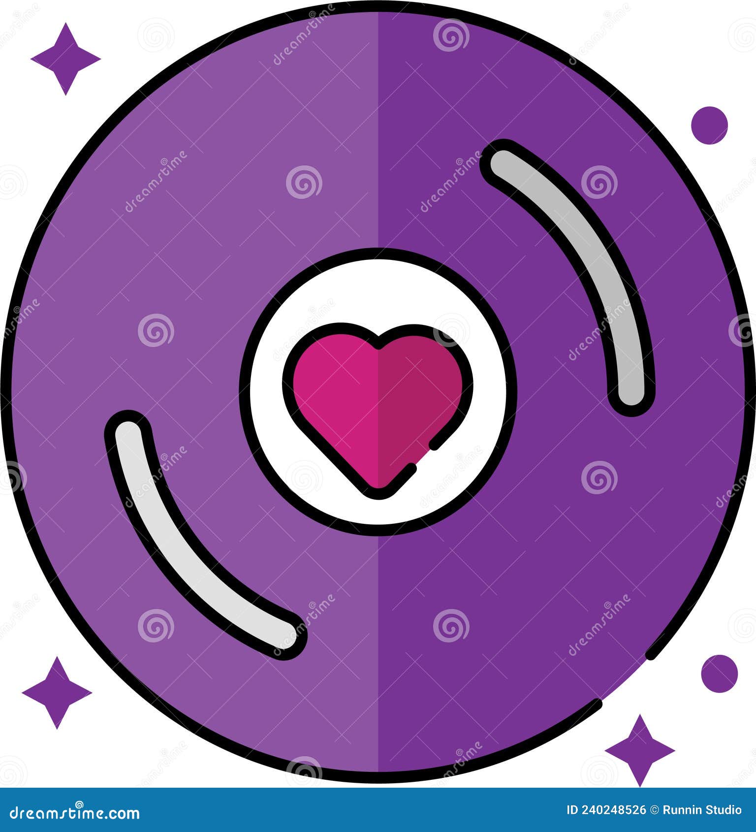 Cd Icon stock vector. Illustration of drive, gift, collection - 240248526