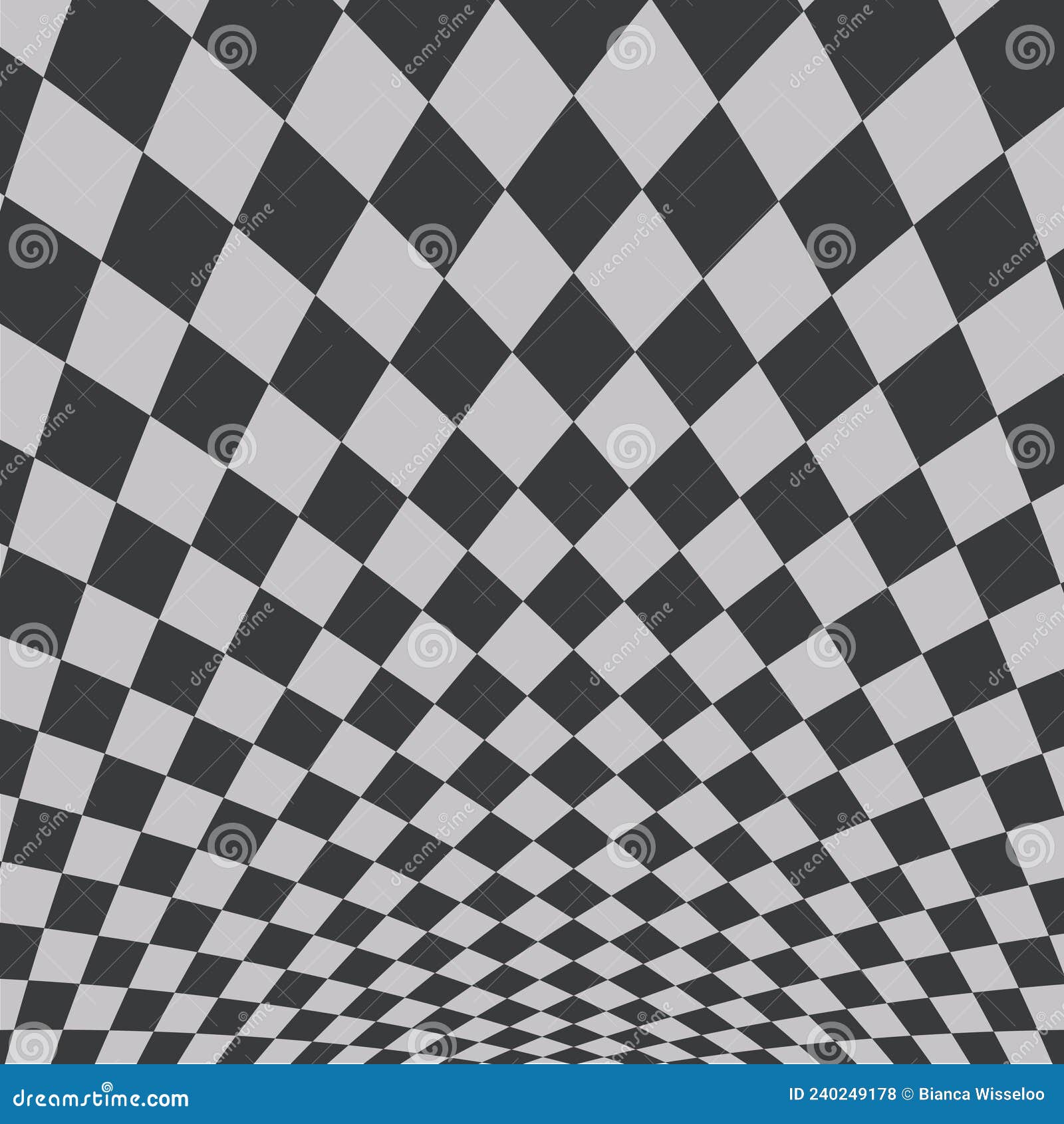 Warped Checker Pattern in Grey Stock Vector - Illustration of ...
