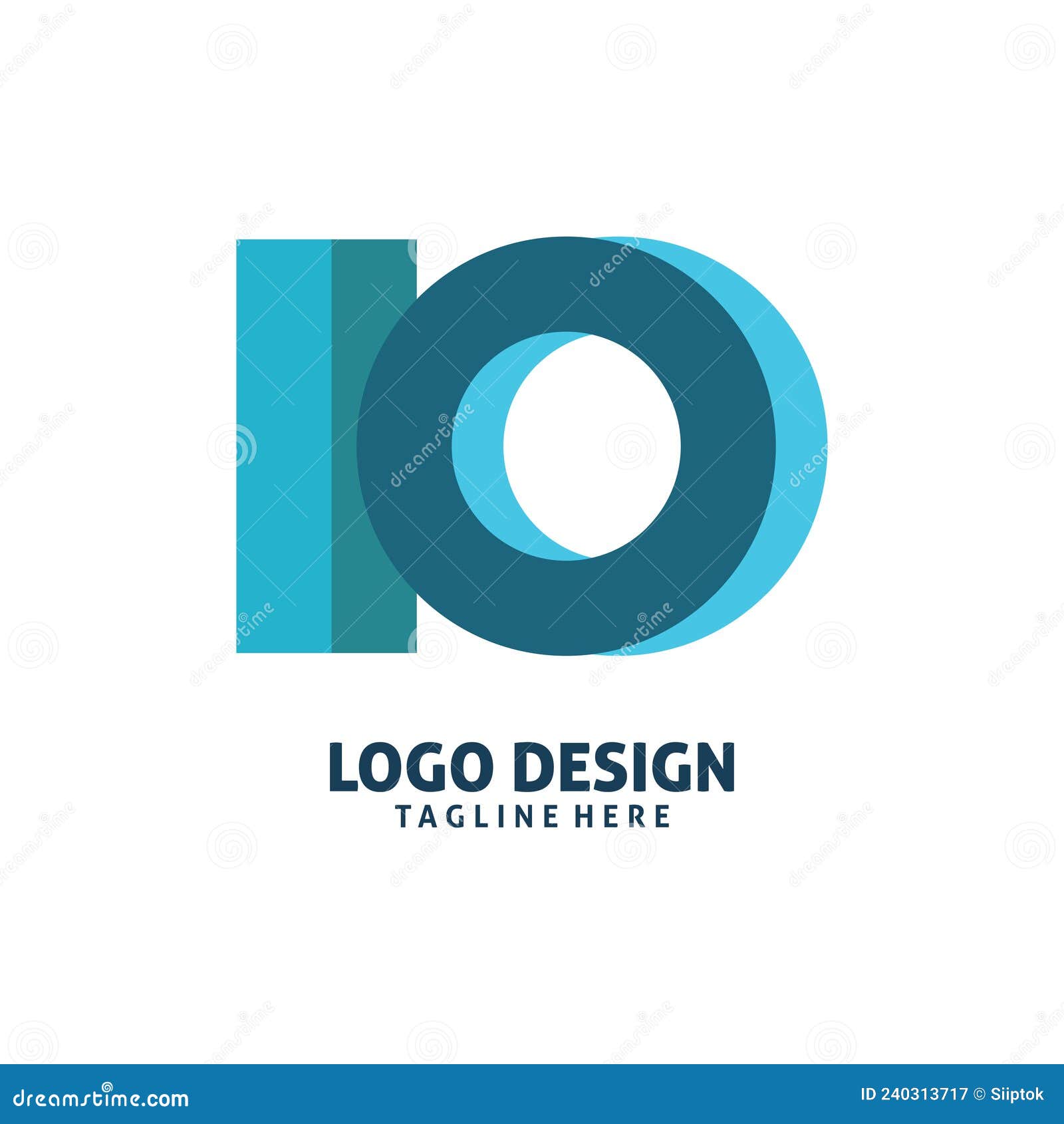 Number 10 Ten Blue Color Logo Design Stock Illustration - Illustration ...