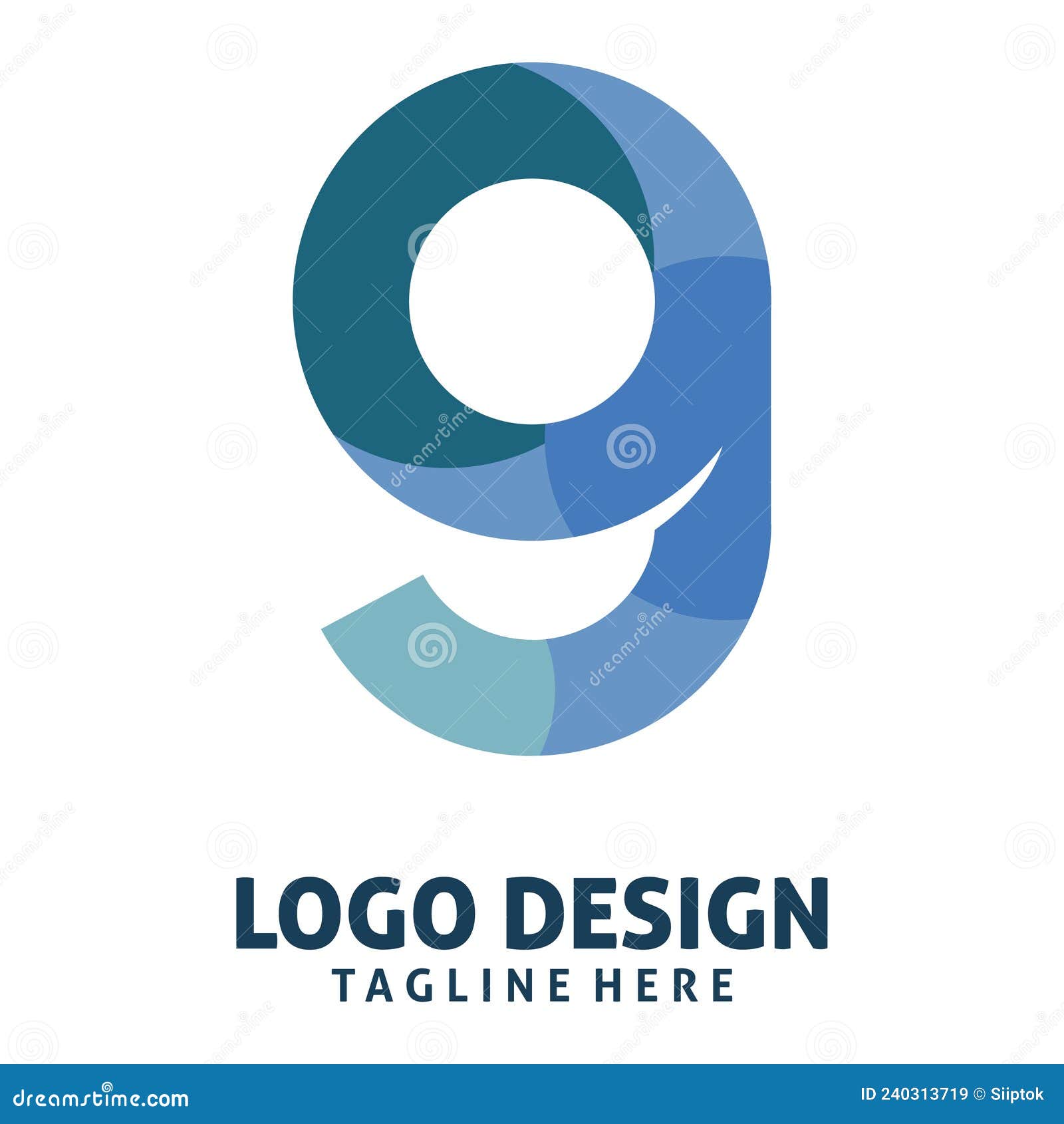 Letter N With Nine Cartoon Illustration | CartoonDealer.com #40677490