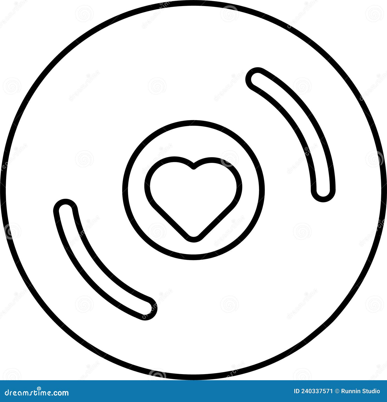 Cd Icon stock vector. Illustration of audio, decoration - 240337571