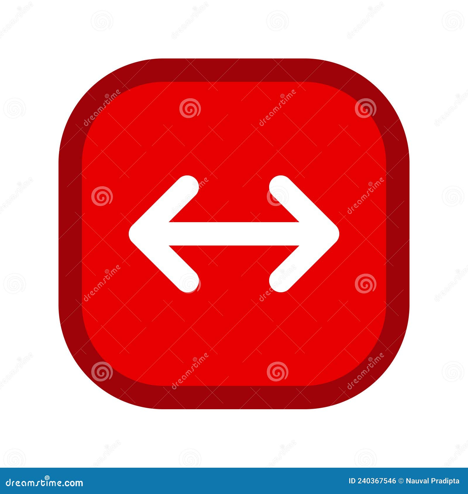 Two Direction Horizontal Arrow 1 Filled Line Style Icon Stock Vector ...