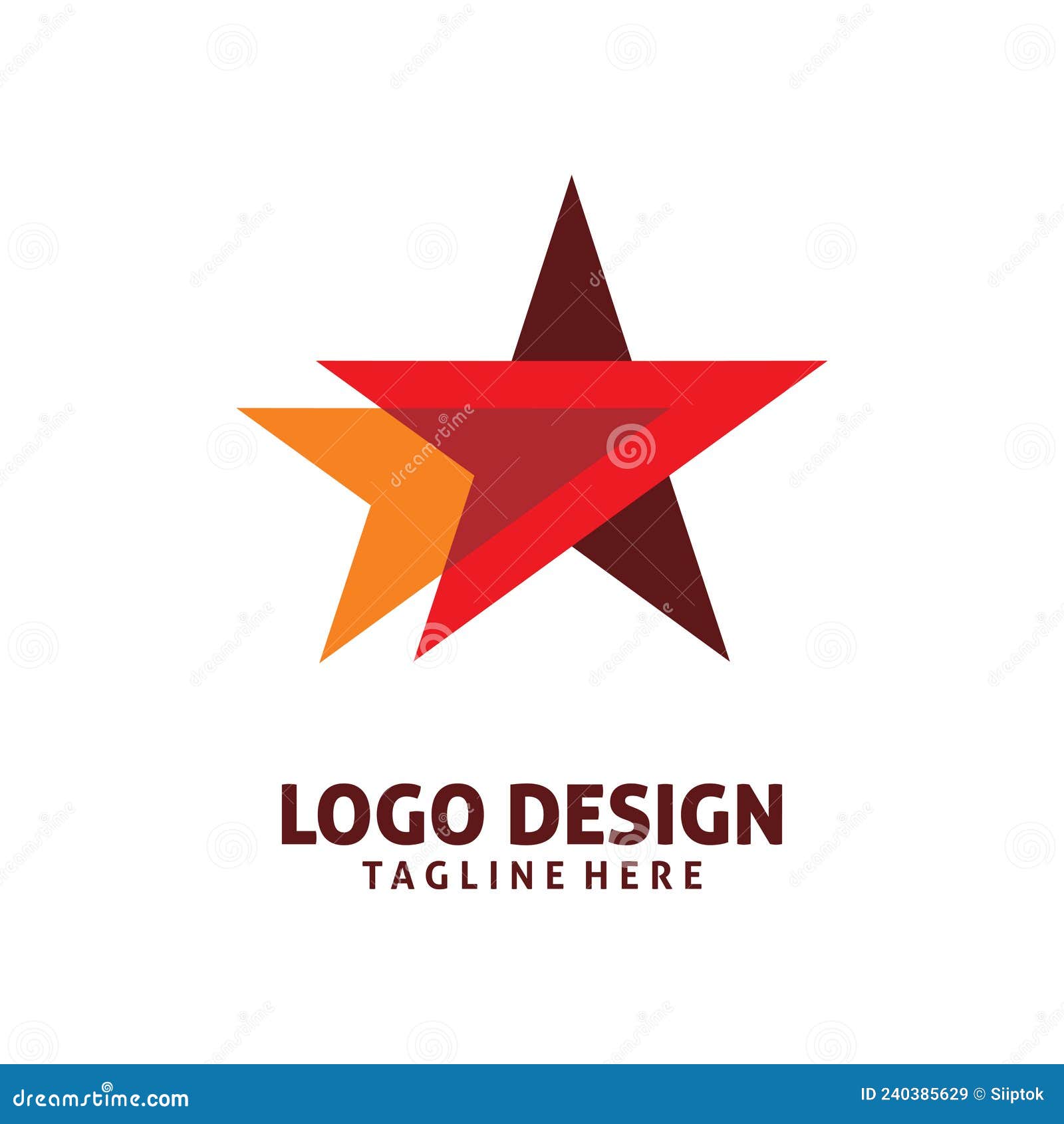 Red Star Grup Community Shape Logo Design Stock Illustration ...