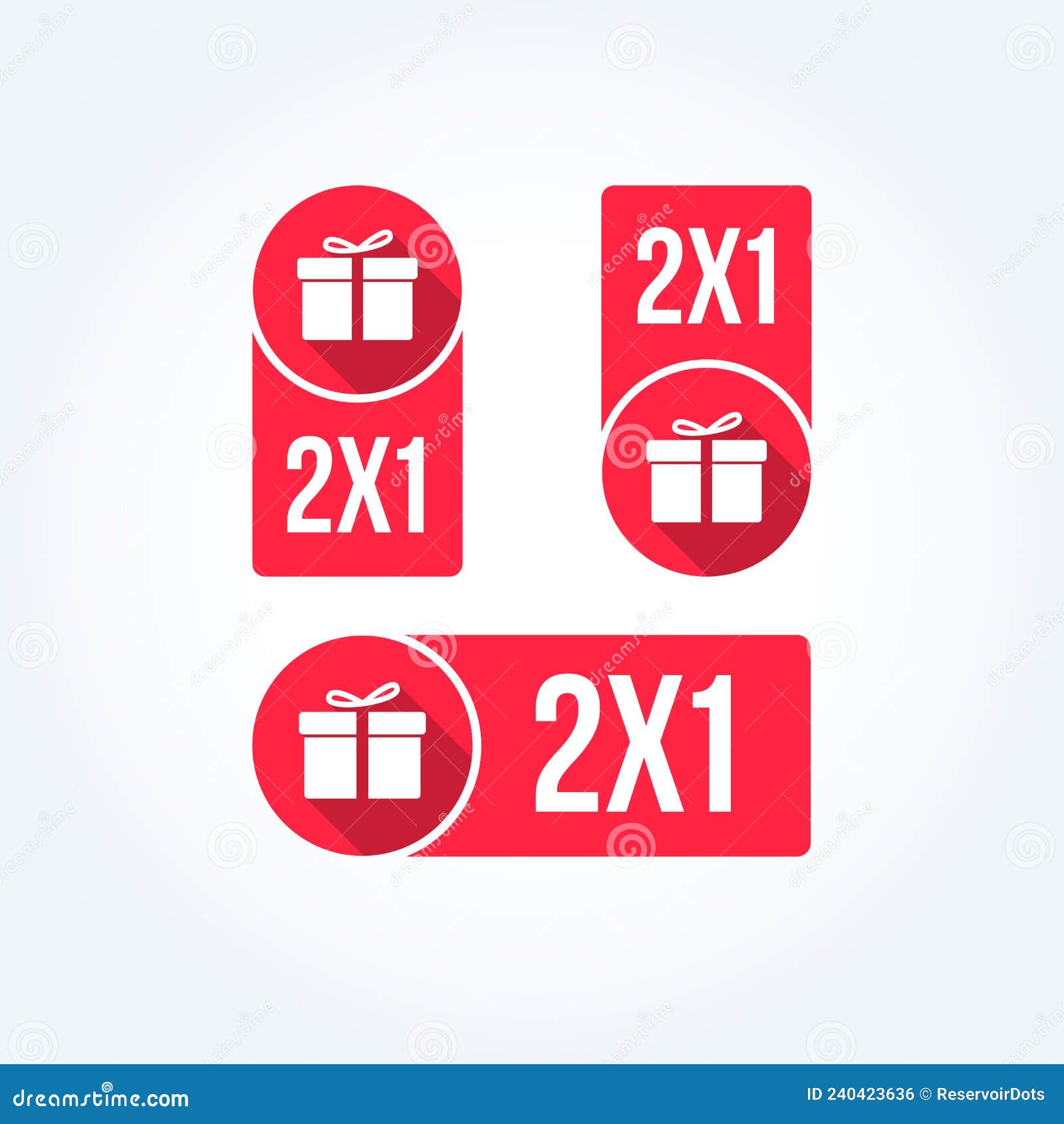 2x1 Vector Labels stock illustration. Illustration of symbol - 240423636
