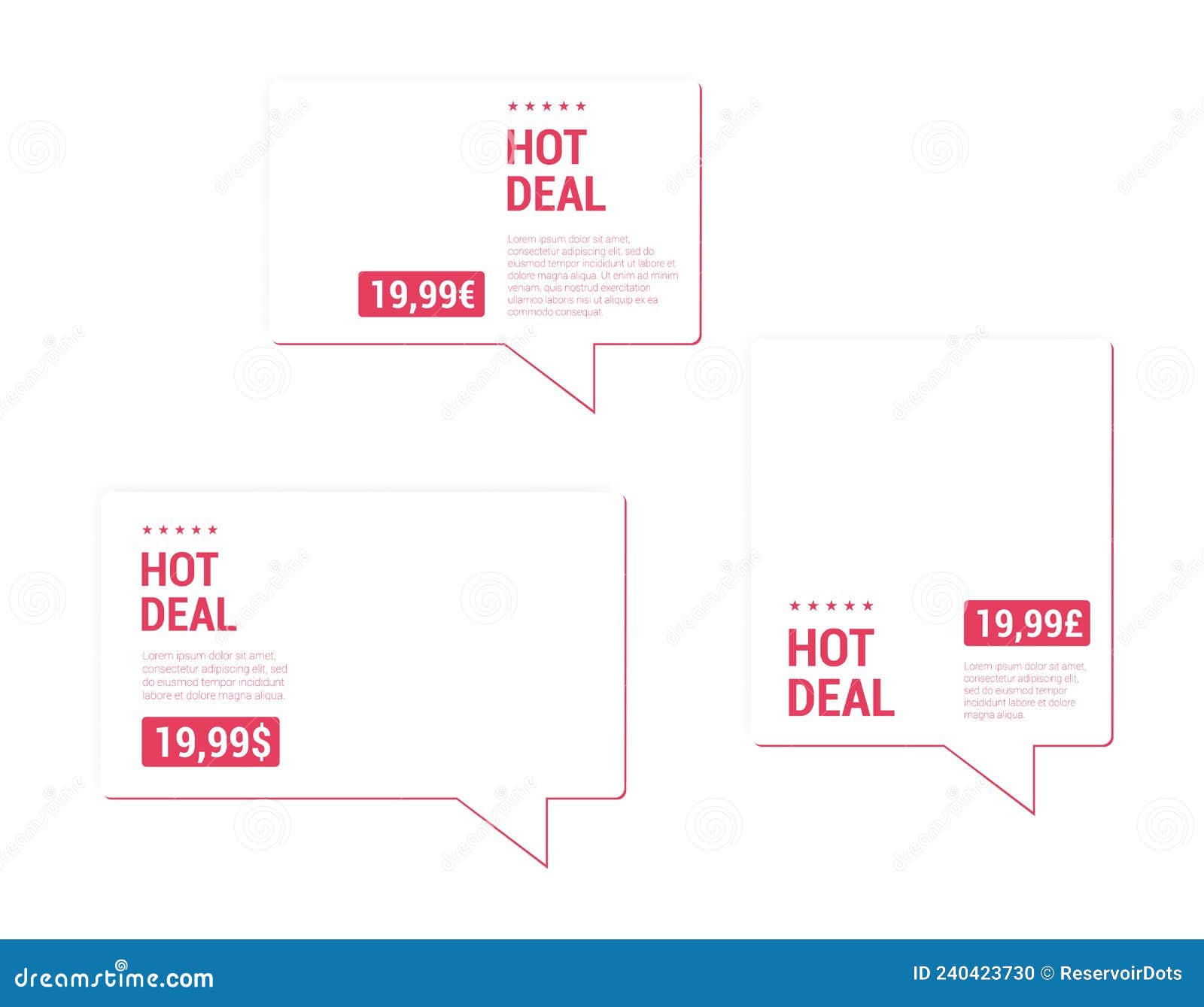Hot Deal Price Tags stock vector. Illustration of save - 240423730