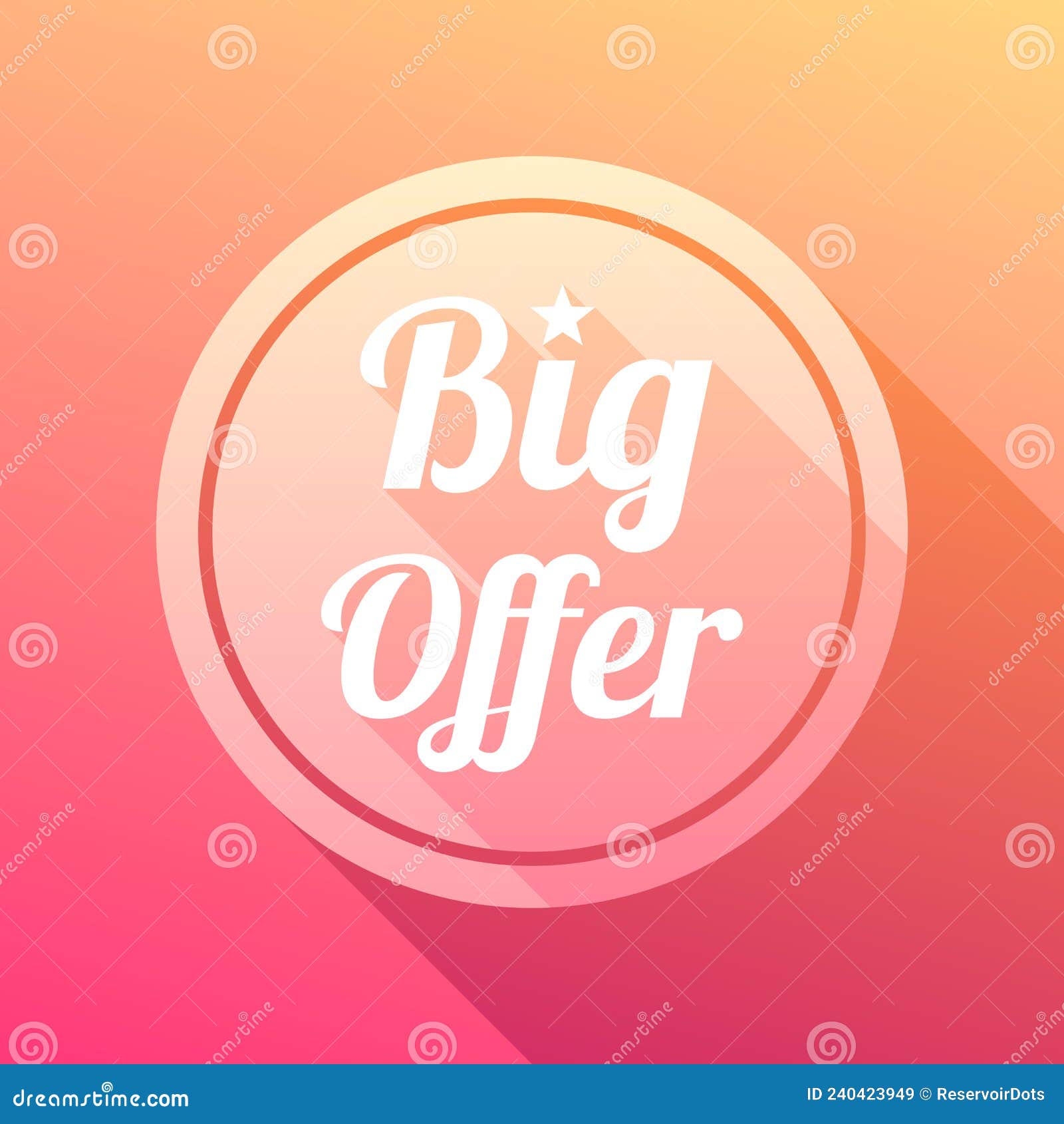 Big Offer Label stock vector. Illustration of offer - 240423949