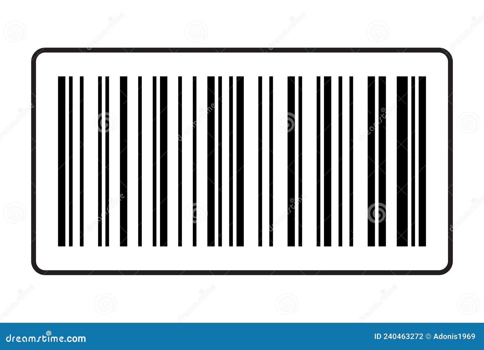 Black White Barcode on White Stock Illustration - Illustration of ...