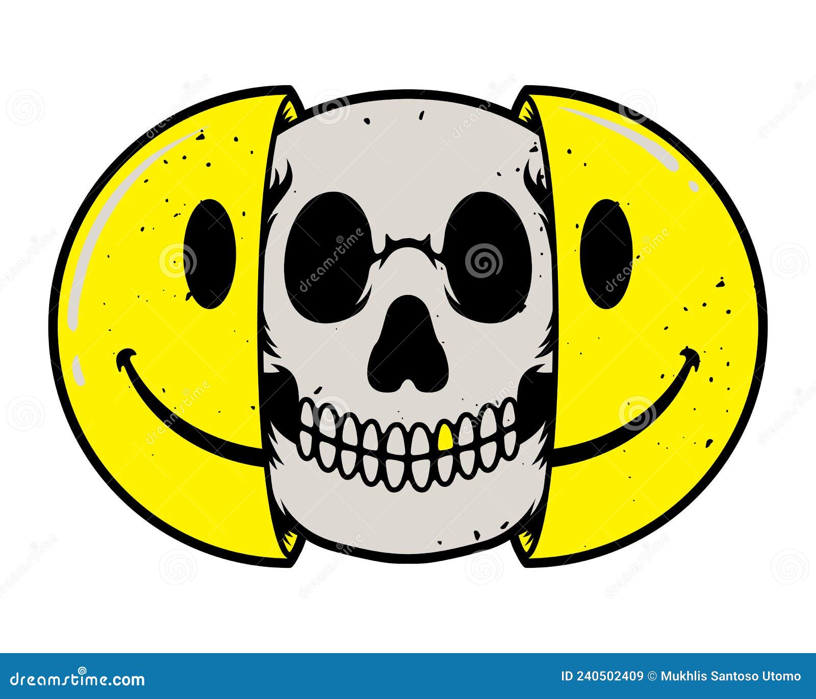 Skull Emoticon, Emoji, Smiley - Vector Illustration | CartoonDealer.com ...