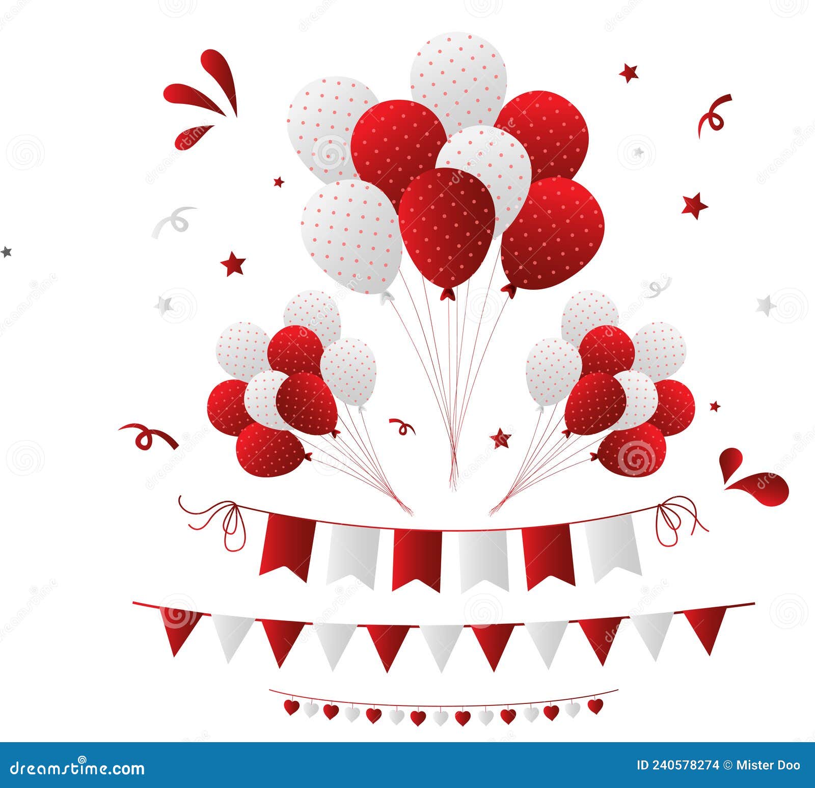 Collection of Happy Birthday Elements. Birthday Elements Vector ...