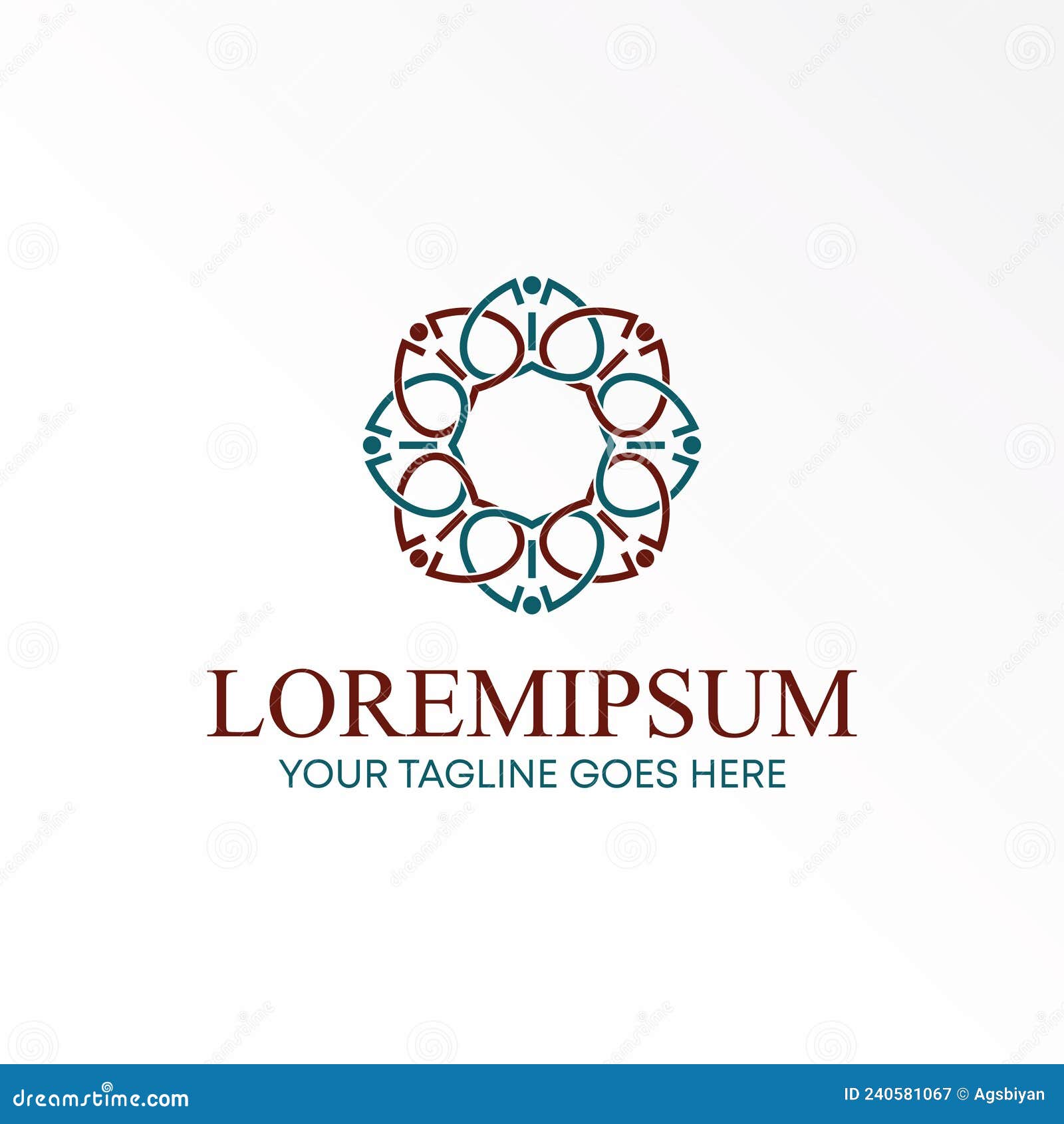 Logo Motif or Art Line with Love Design Abstract Vector Stock. Stock ...