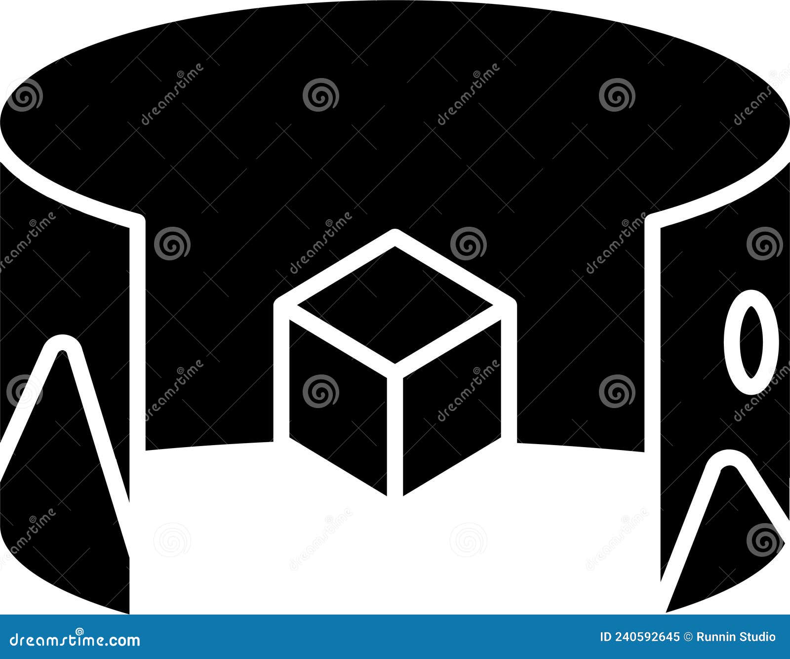 Panoramic Icon stock vector. Illustration of entertainment - 240592645
