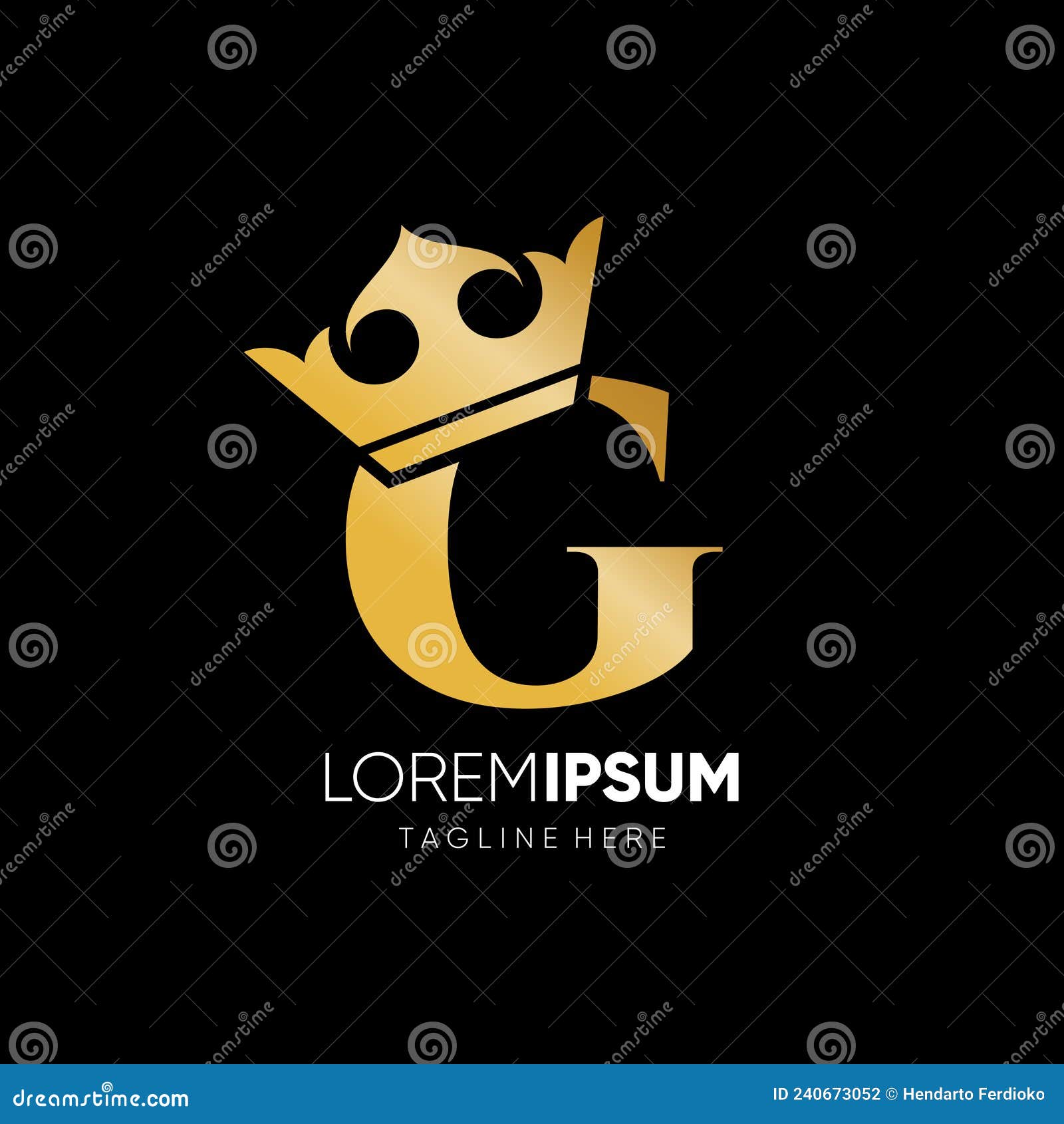 Letter G Crown Logo Design Vector Icon Graphic Stock Vector ...
