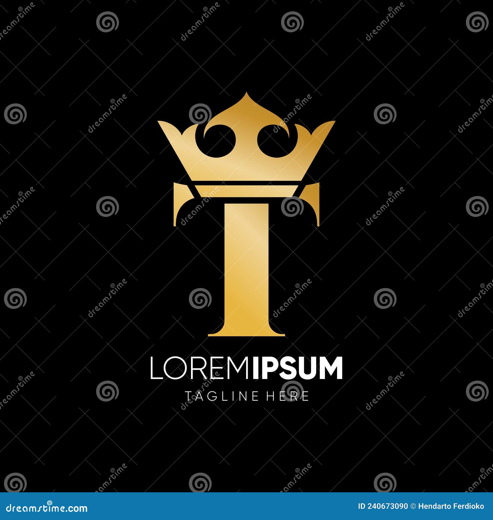 Letter T Crown Logo Design Vector Icon Graphic Stock Vector ...