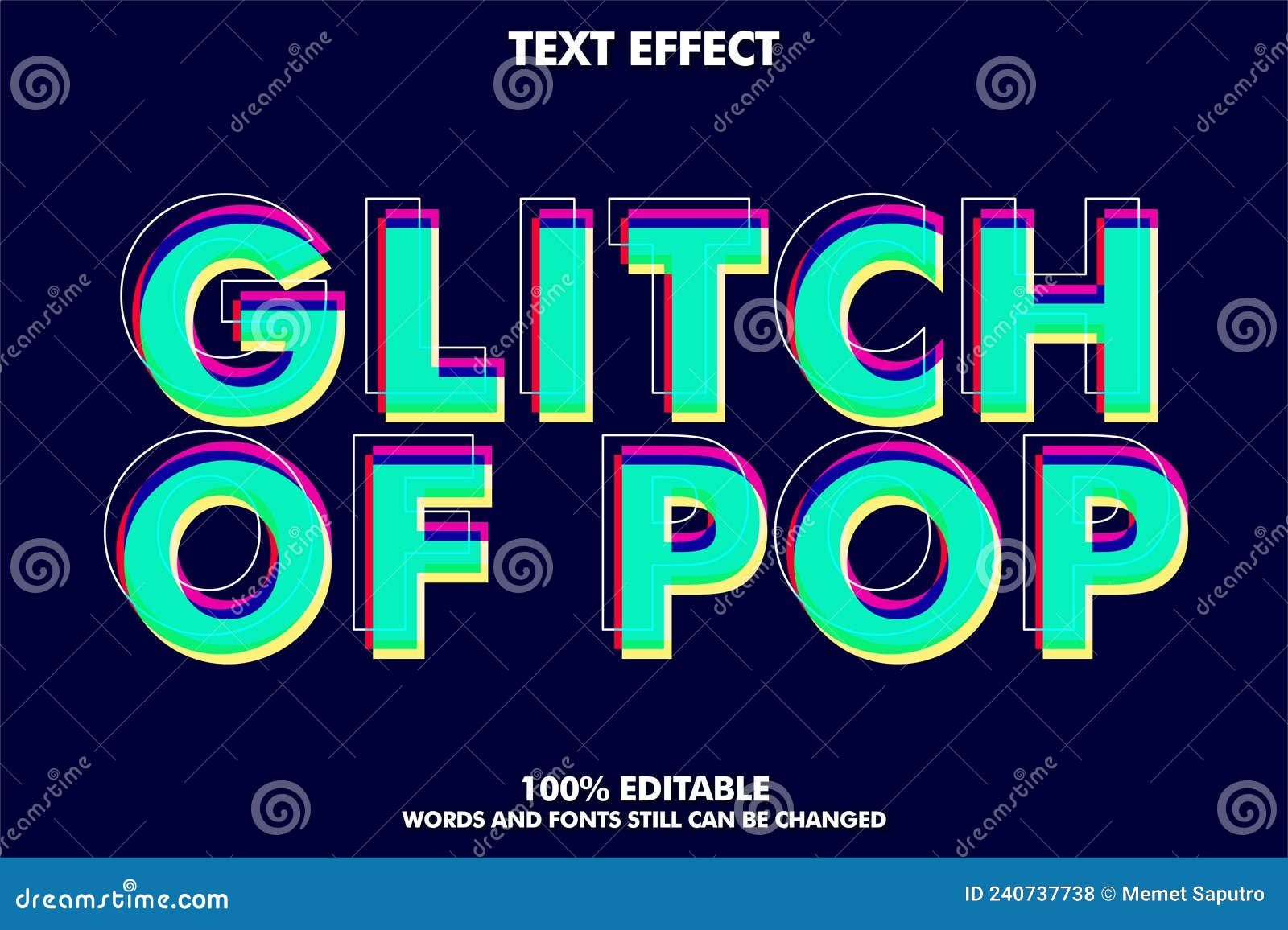 Fancy Pop Art Typography Template Stock Vector - Illustration of bold ...