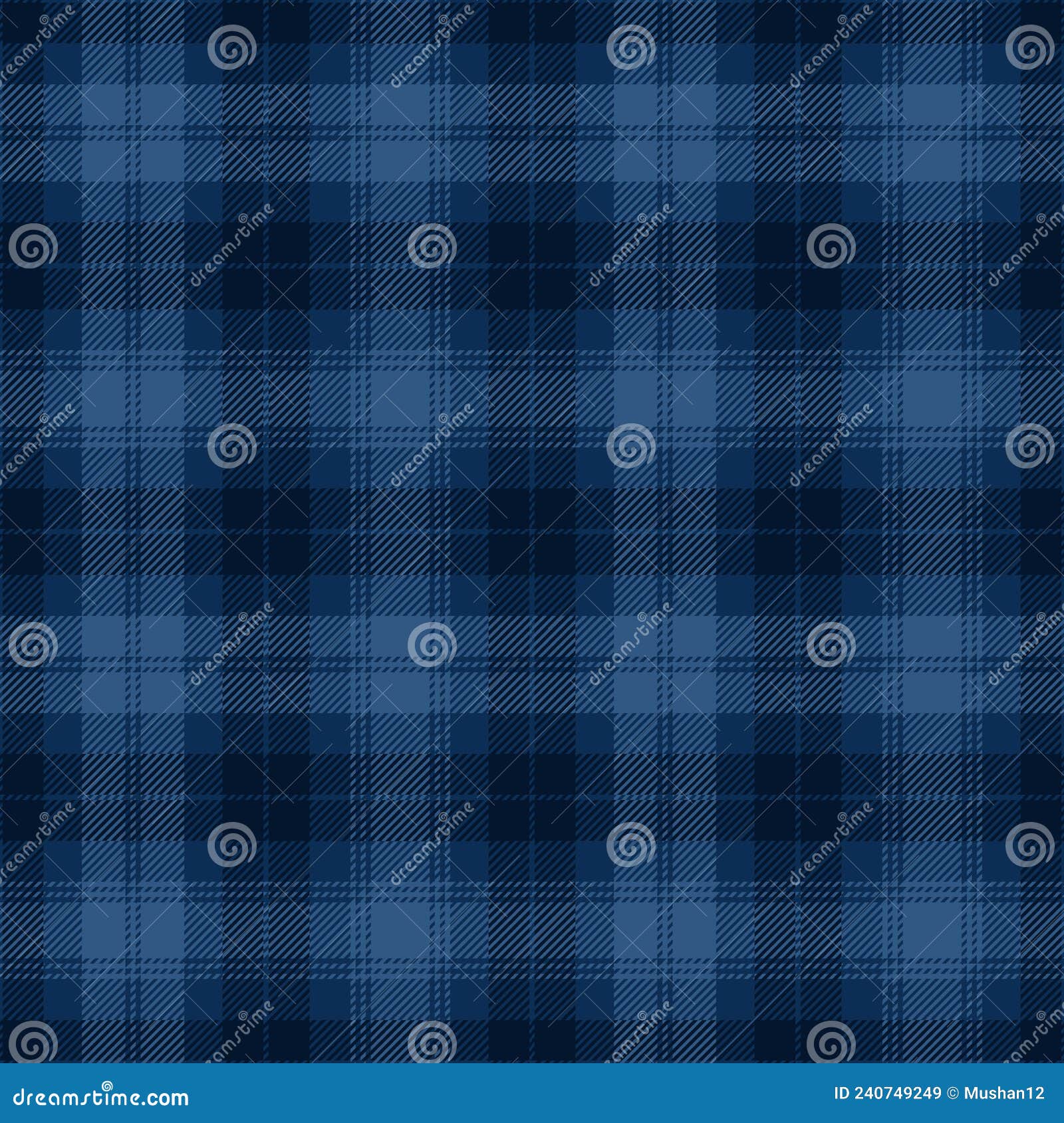Dark Blue Tartan Plaid. Scottish Pattern Fabric Swatch Close-up. Stock ...
