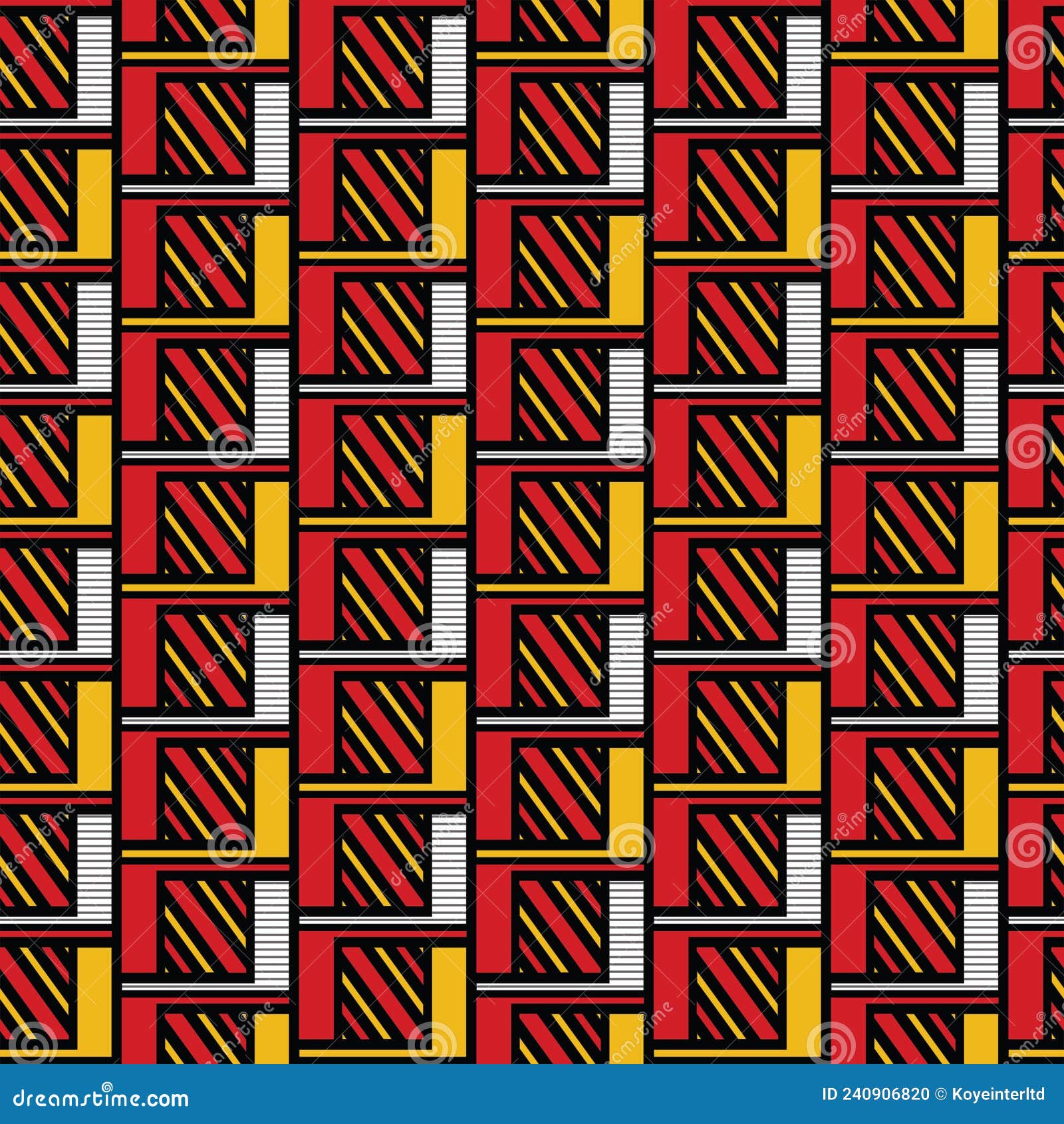African Textile Seamless Pattern Abstract Design Print Stock ...
