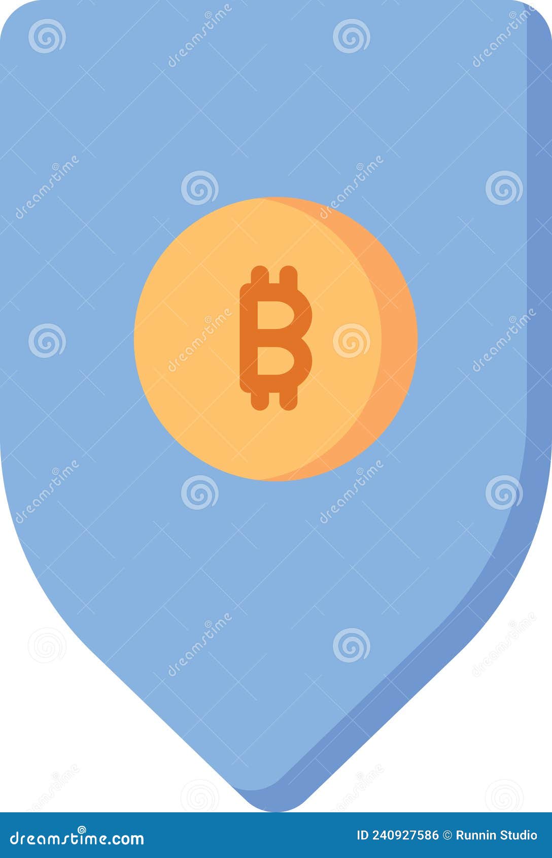 Secure Icon stock vector. Illustration of banking, blockchain - 240927586