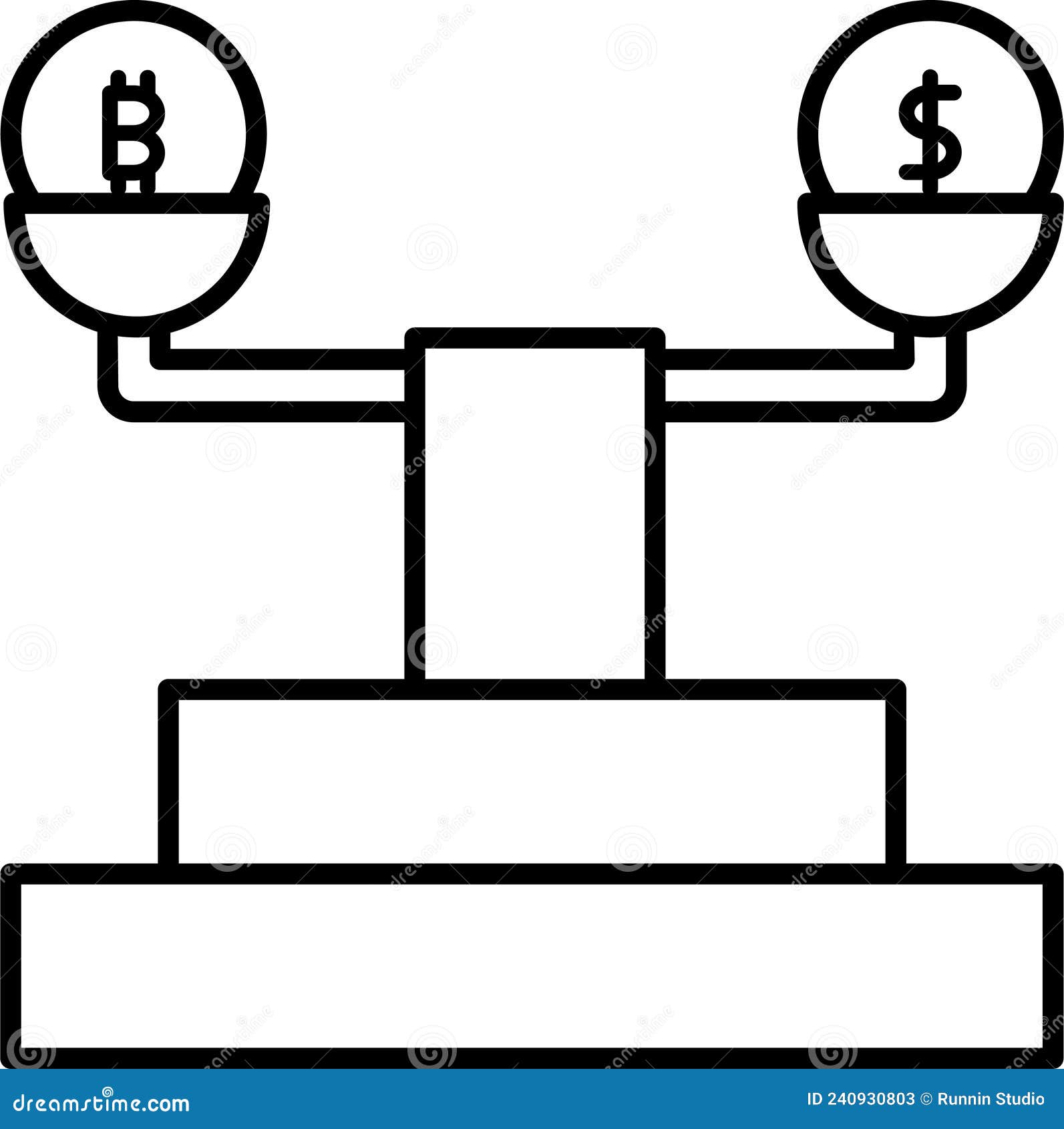 Balance Icon stock vector. Illustration of sign, economy - 240930803